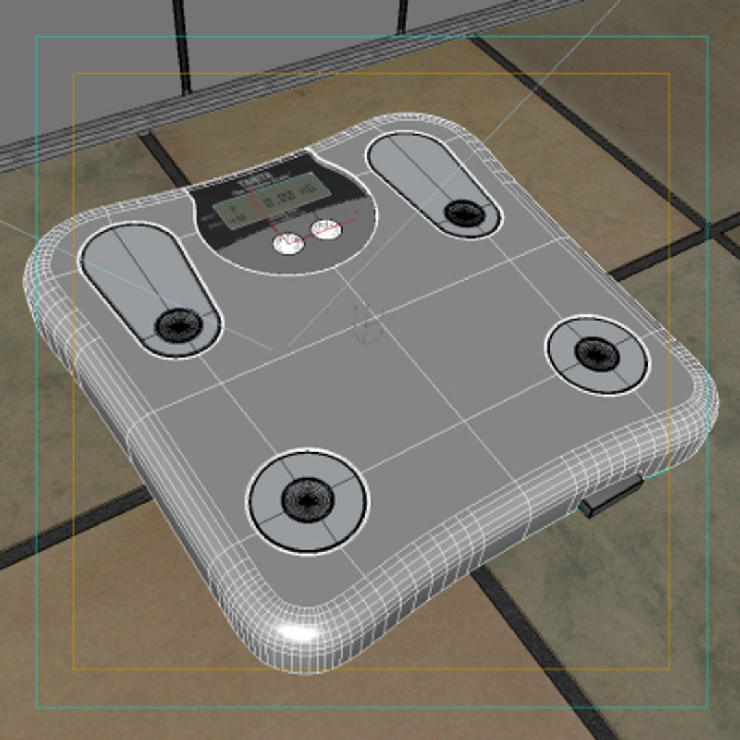 3d Bathroom Scale Model