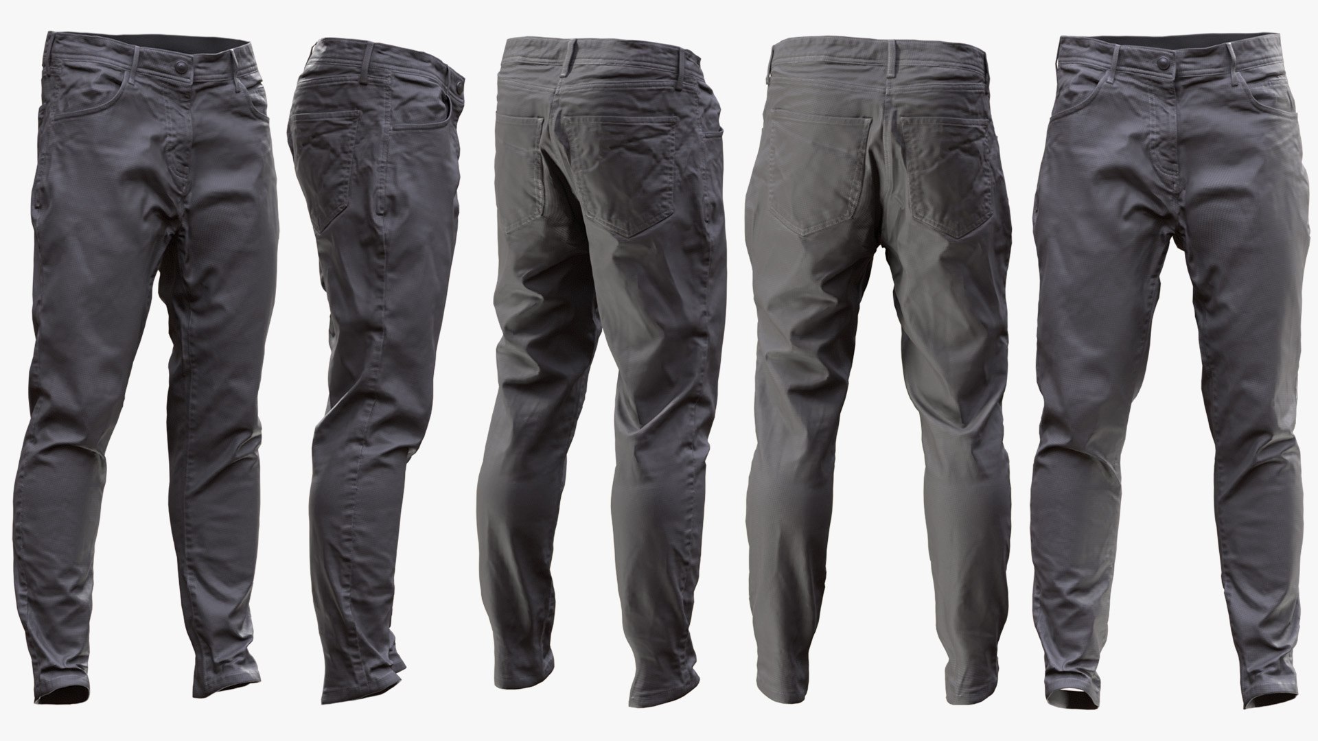 3D Pants 5 - MaleFemale - Rigged Humanoid Skeleton Model - TurboSquid ...