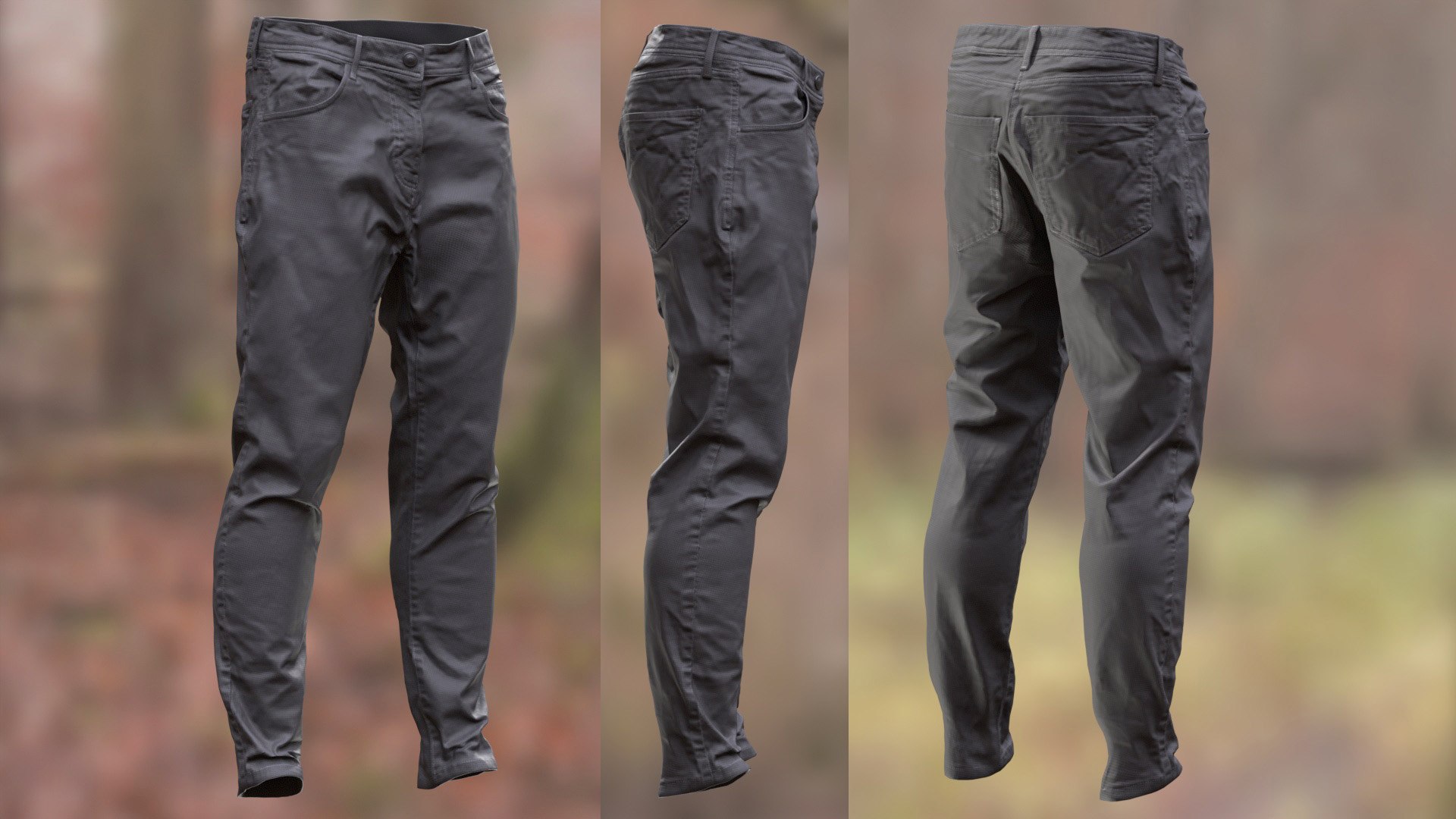 3D Pants 5 - MaleFemale - Rigged Humanoid Skeleton Model - TurboSquid ...