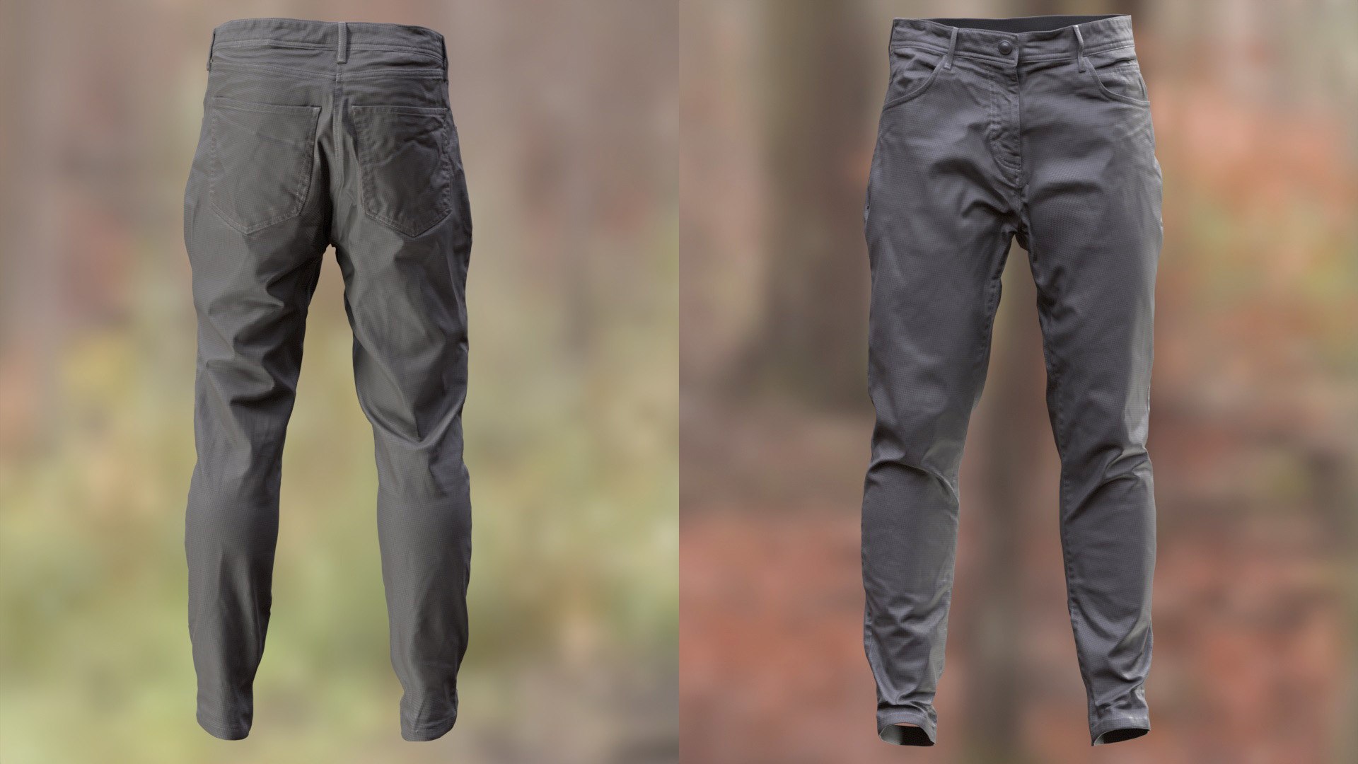 3D Pants 5 - MaleFemale - Rigged Humanoid Skeleton Model - TurboSquid ...