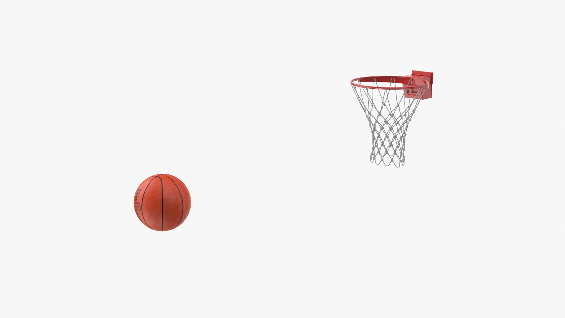 3D Spalding Basketball Falls Hoop - TurboSquid 1486269
