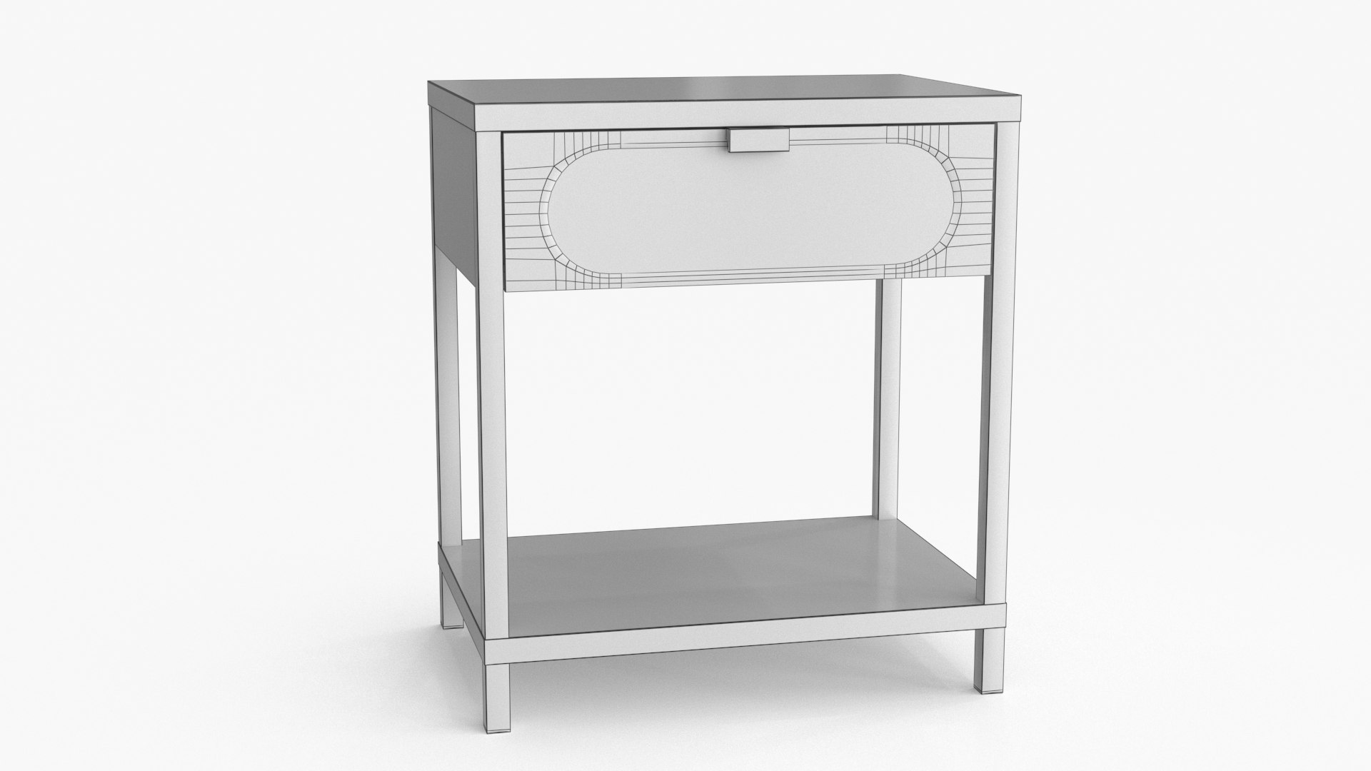 3D Marcy Nightstand Brown - TurboSquid 2307200