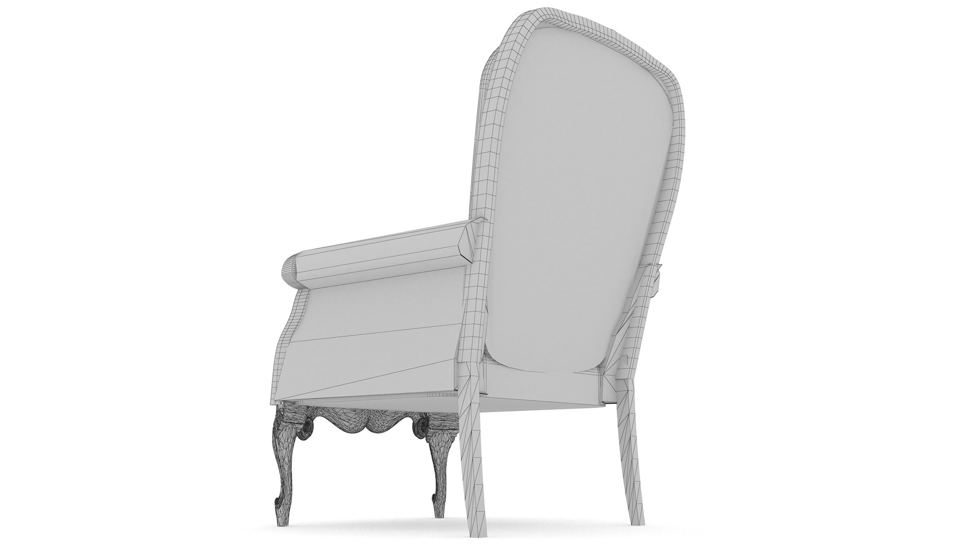 3D Armchair Classy model - TurboSquid 2019421