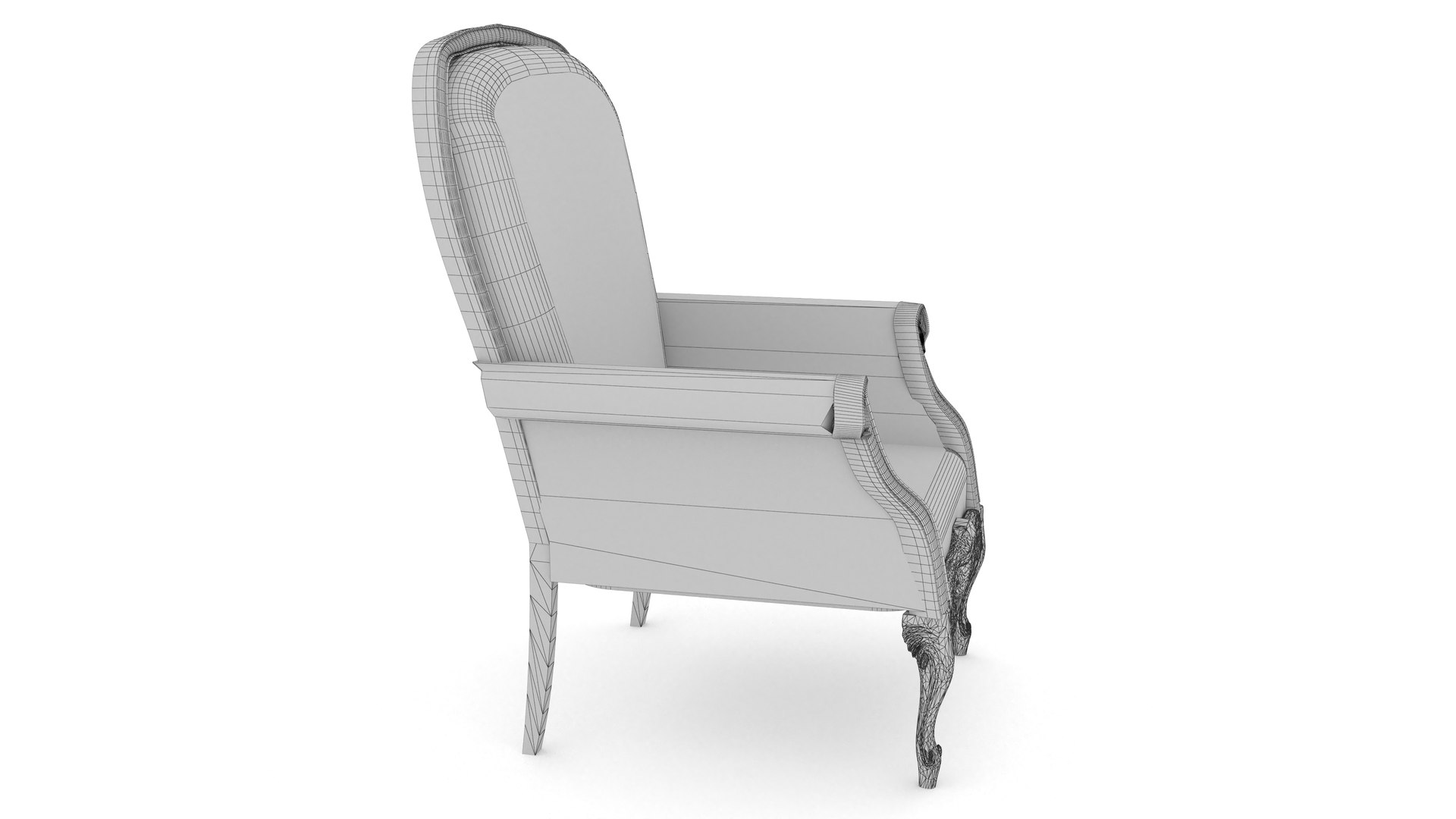 3D Armchair Classy Model - TurboSquid 2019421