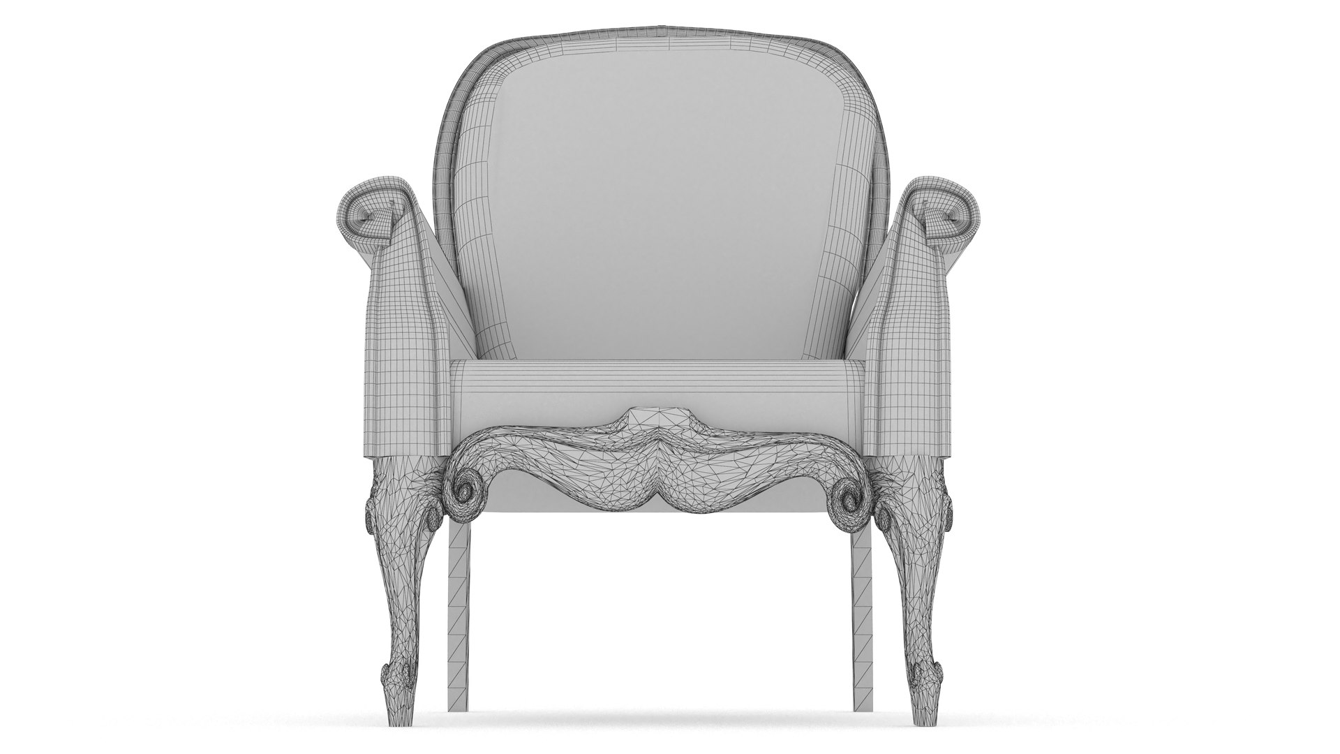 3D Armchair Classy Model - TurboSquid 2019421