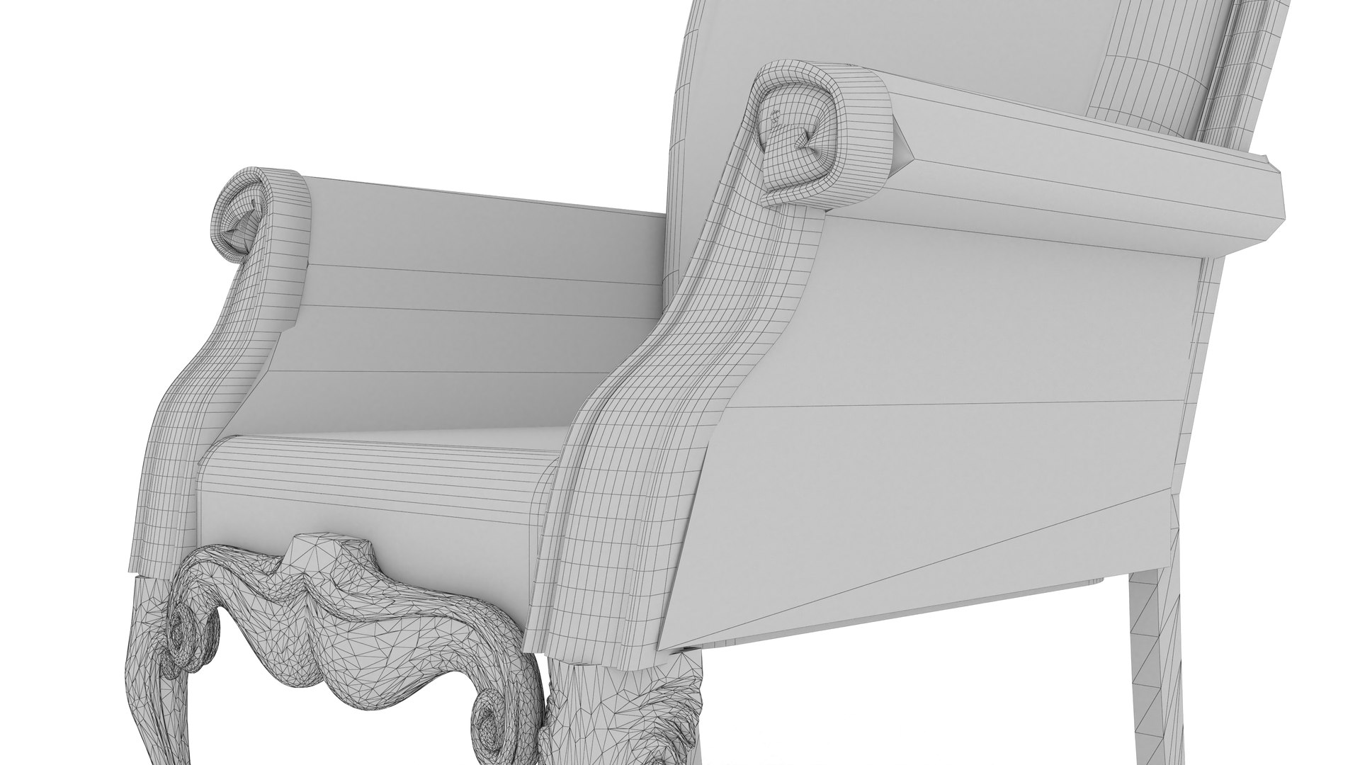 3D Armchair Classy Model - TurboSquid 2019421