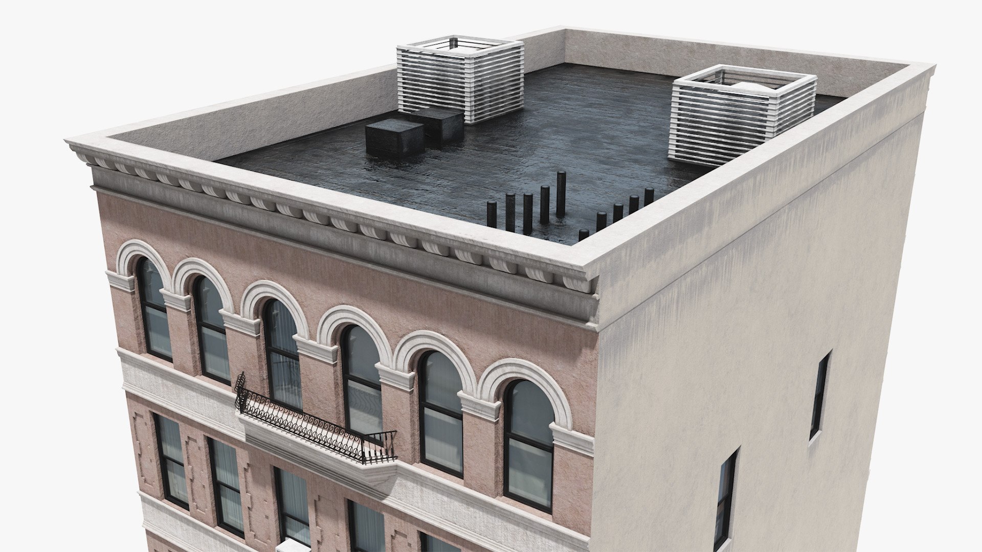 3D Manhattan Building 05 - 8K PBR Textures - TurboSquid 1747207