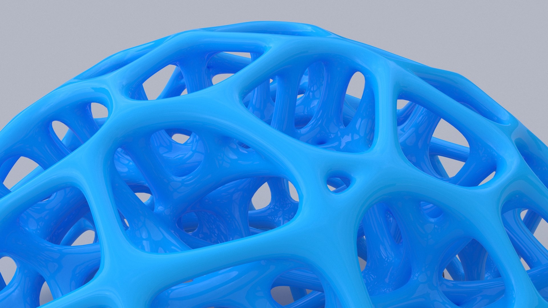 3D Parametric Voronoi-01 Organic Dome Pavilion Model - TurboSquid 2423922