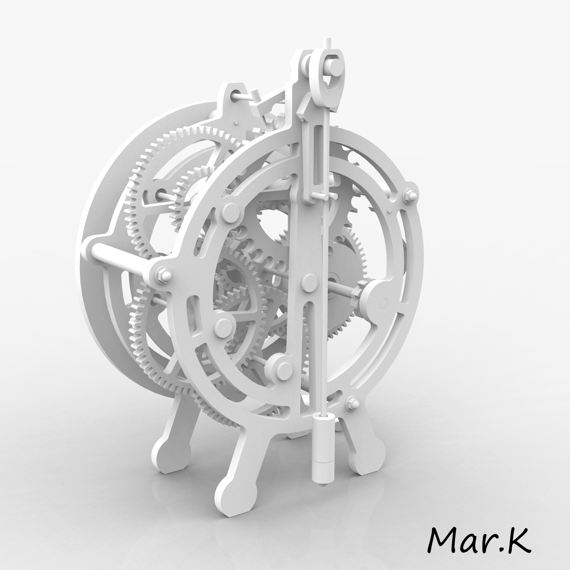 clock clockwork 3d model