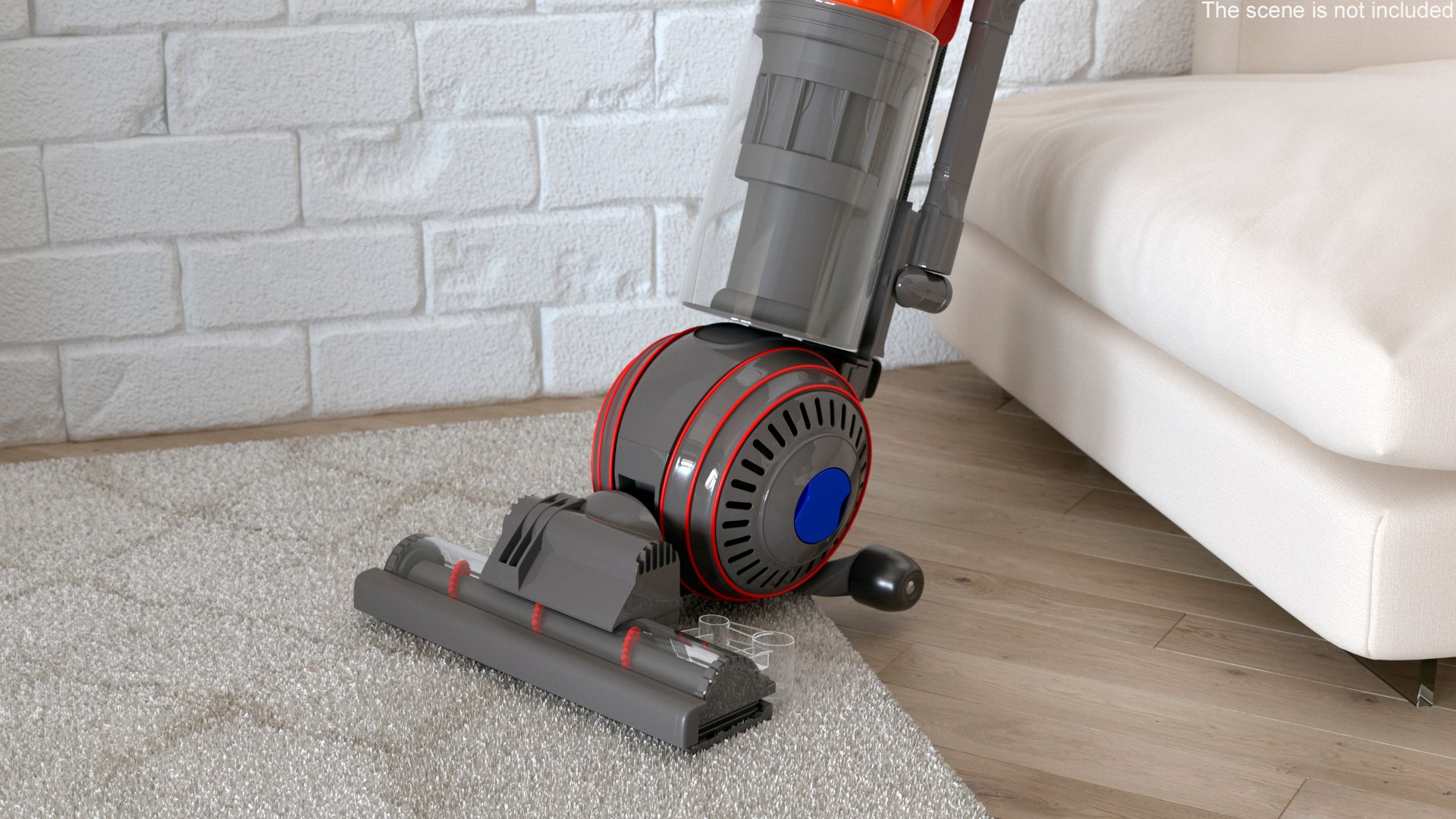 Dyson Bagless Upright Vacuum Cleaner Red Model - TurboSquid 2392356