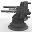 3d Plasma Turret Sci-fi Model