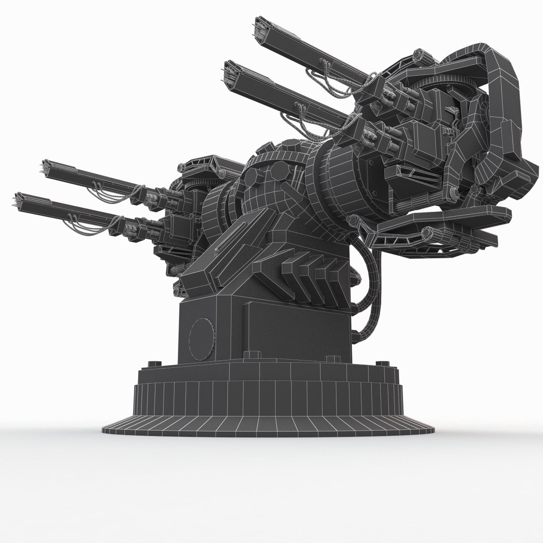 3d Plasma Turret Sci-fi Model