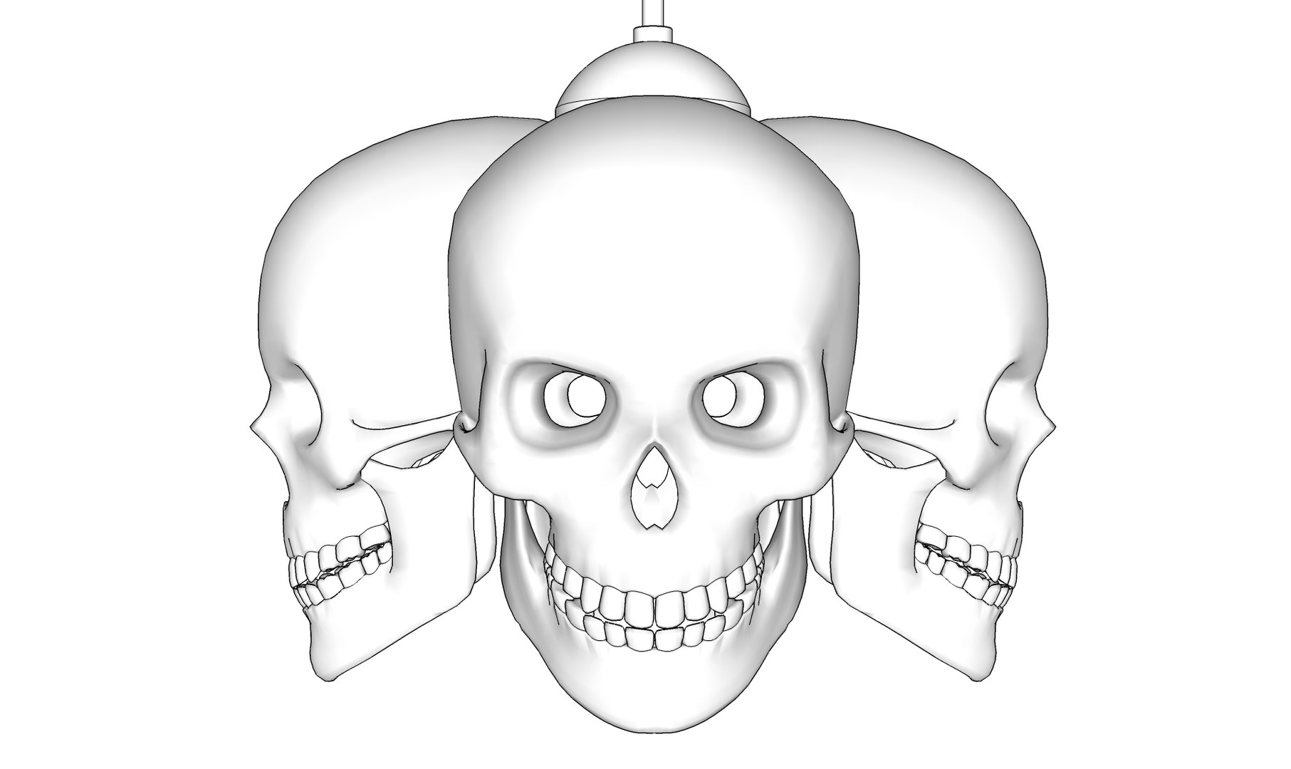 3D Skull Lamp model - TurboSquid 1831552