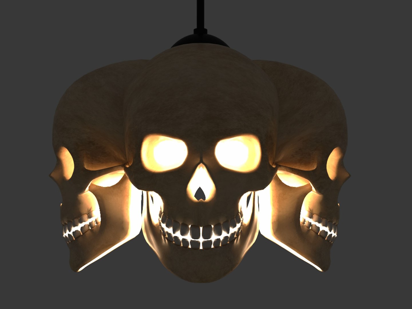3D Skull Lamp model - TurboSquid 1831552