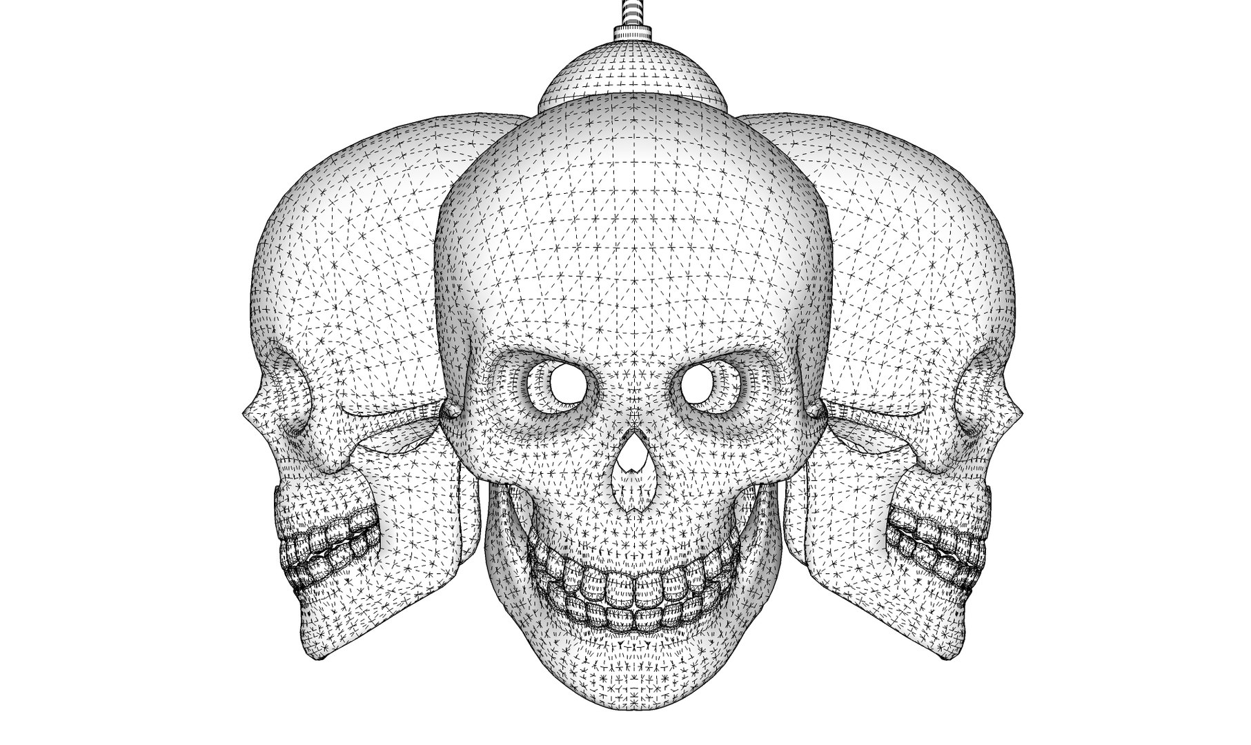 3D Skull Lamp model - TurboSquid 1831552