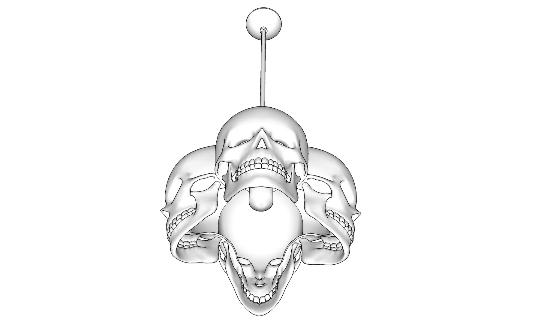 3D Skull Lamp model - TurboSquid 1831552