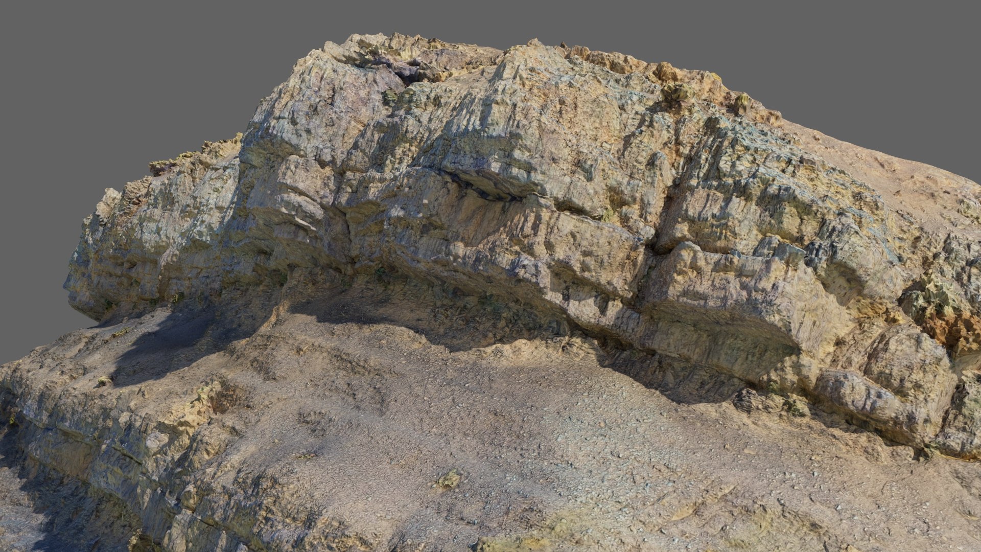 Long Cliff Scanned Model - TurboSquid 1928730