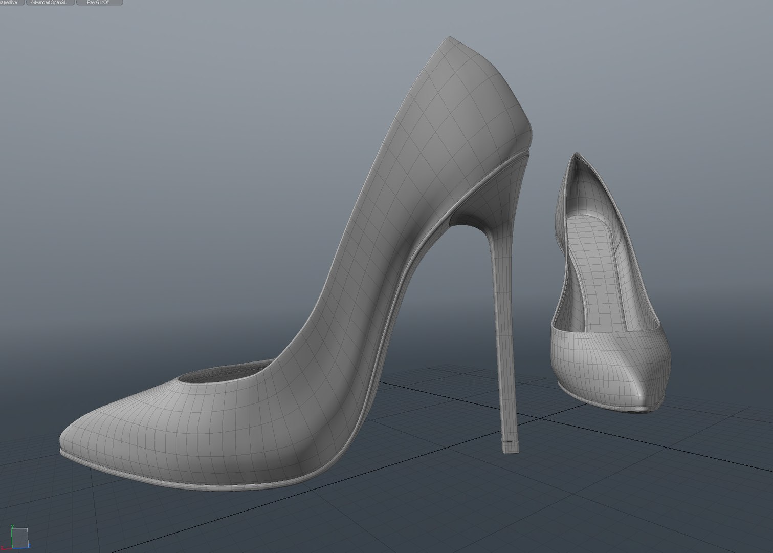 Heel Shoes 3d Model