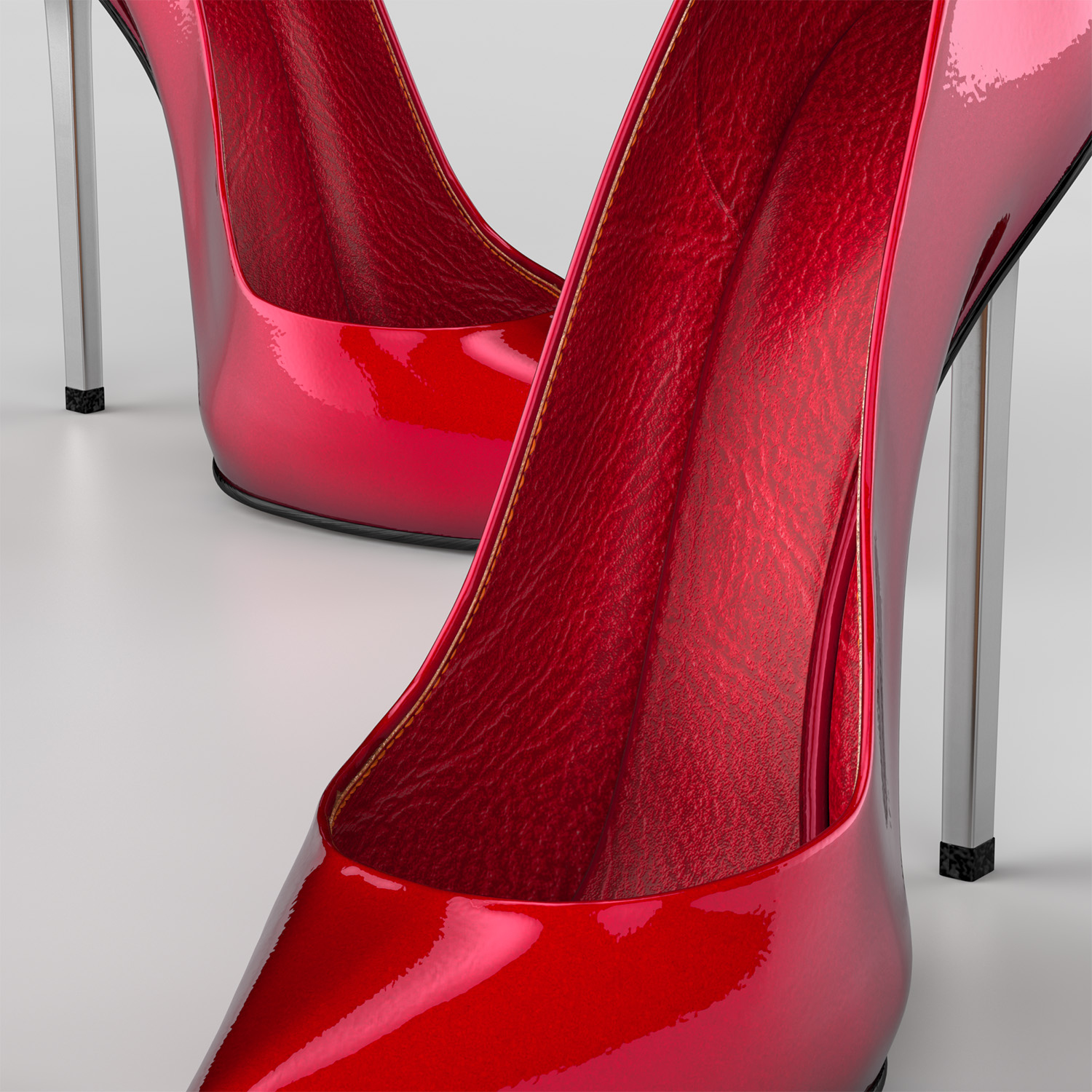 heel shoes 3d model