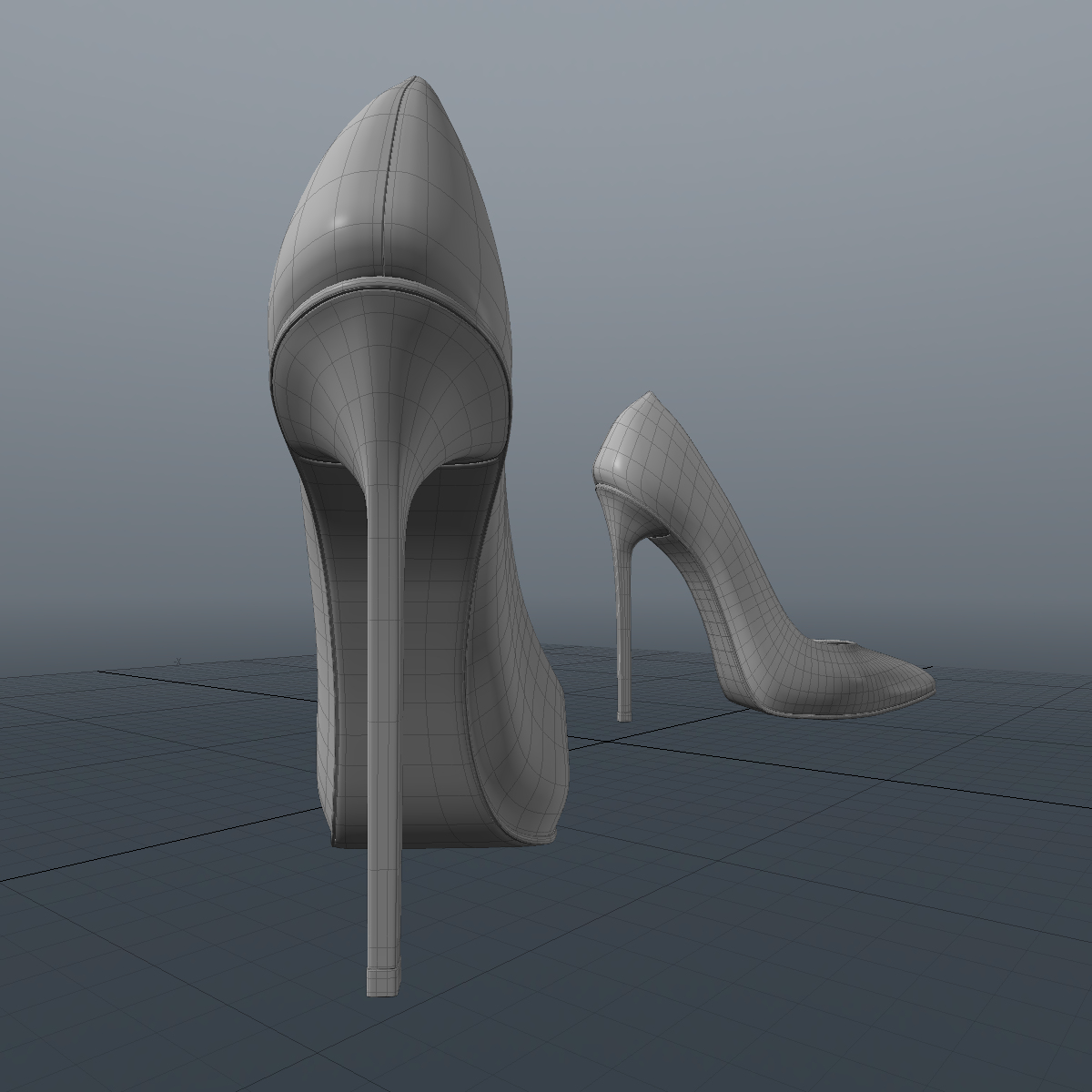 heel shoes 3d model