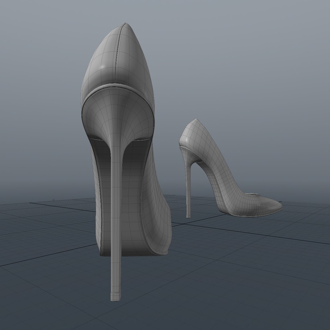 Heel Shoes 3d Model