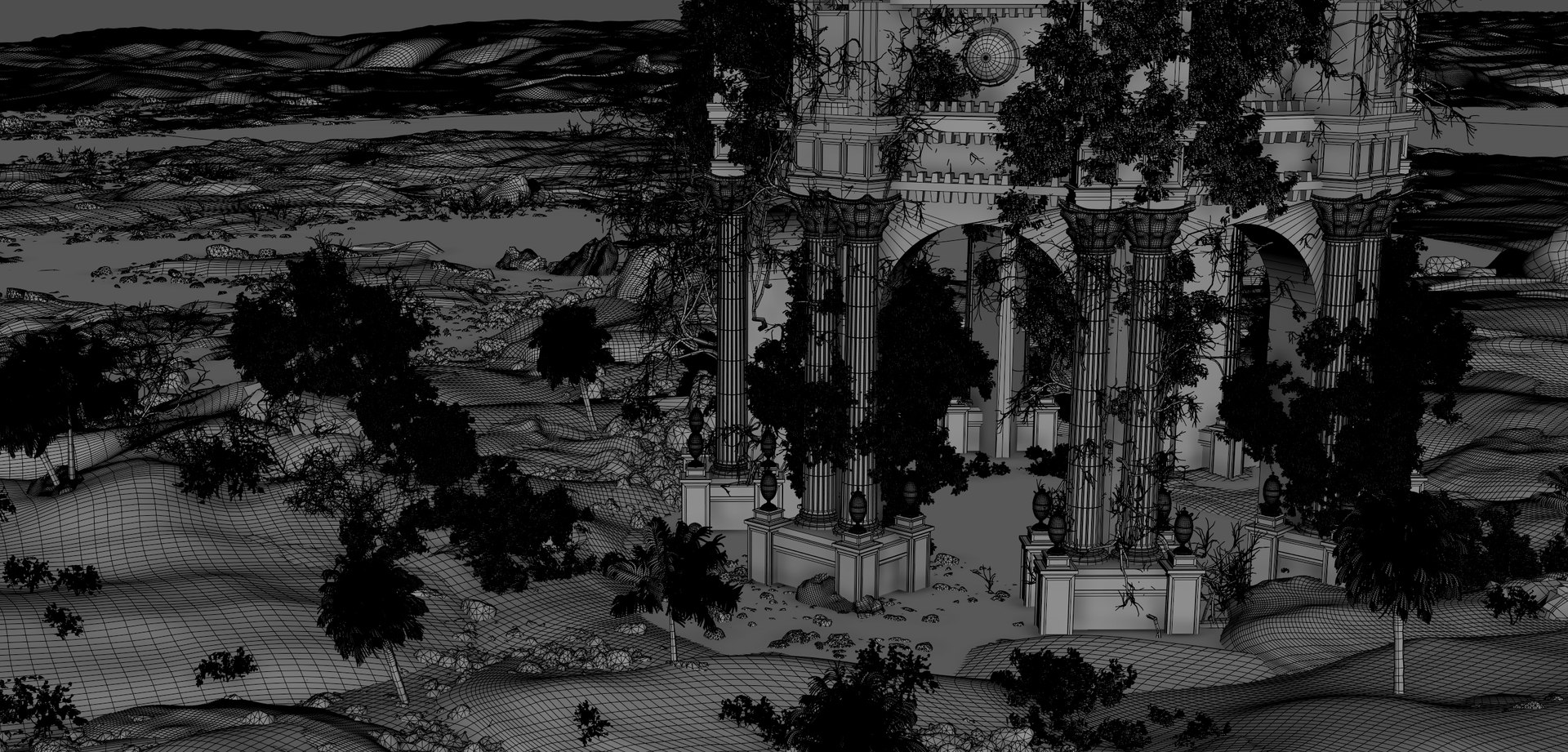 Lost Oasis Temple 3D Model - TurboSquid 2034019