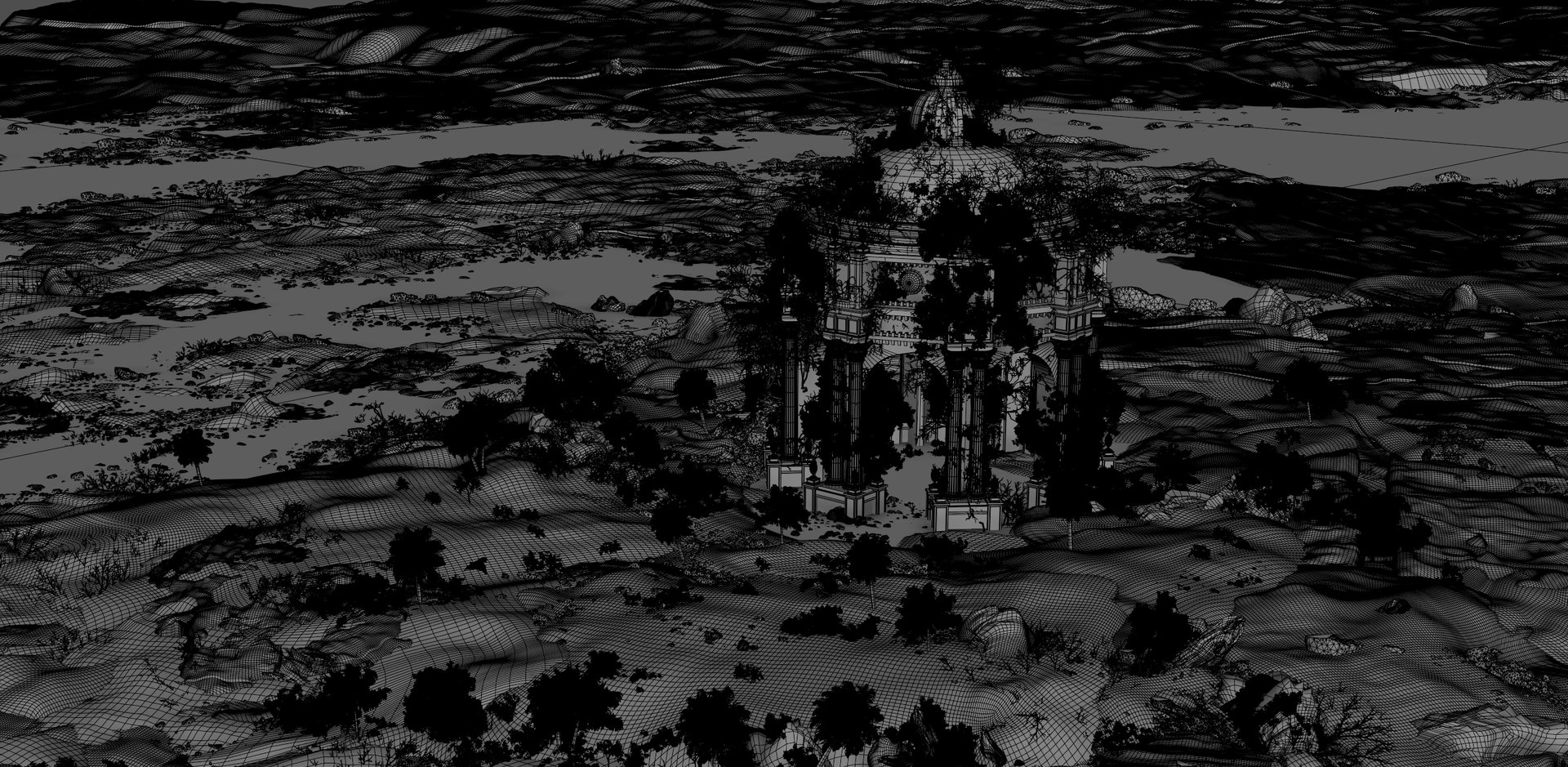 Lost Oasis Temple 3D Model - TurboSquid 2034019