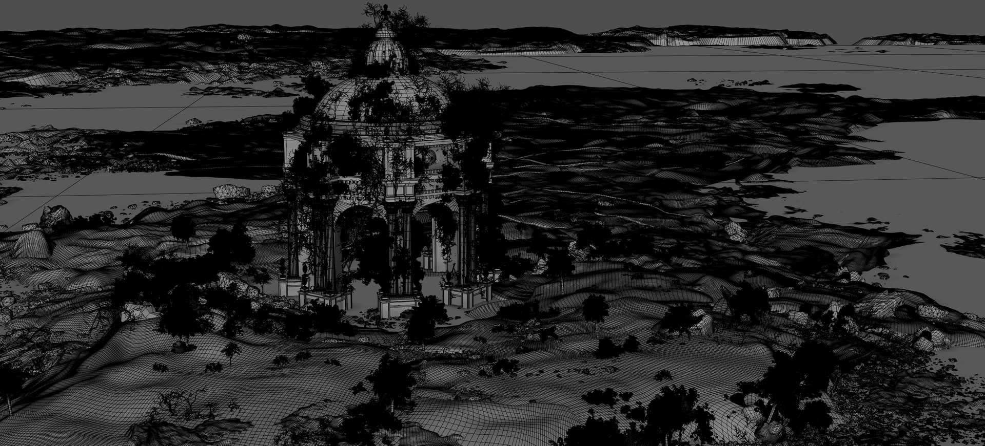 Lost Oasis Temple 3D Model - TurboSquid 2034019
