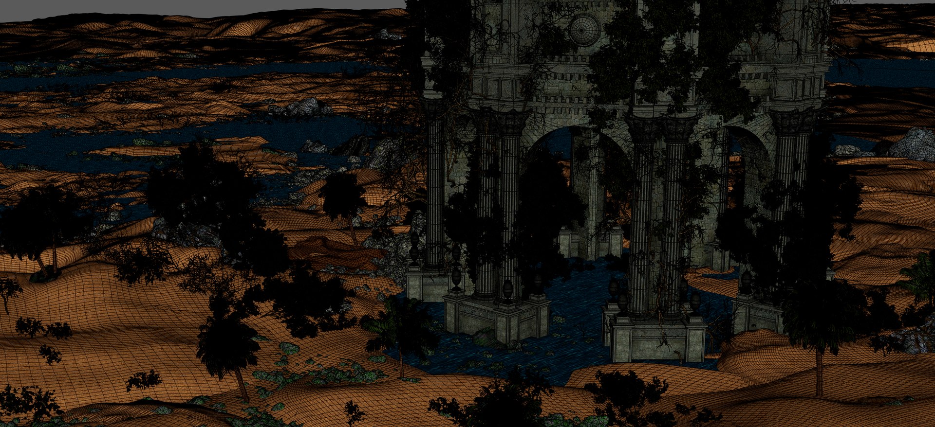 Lost Oasis Temple 3D Model - TurboSquid 2034019
