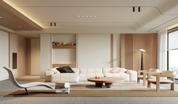 Modern residential indoor 3 d model model - TurboSquid 2038865