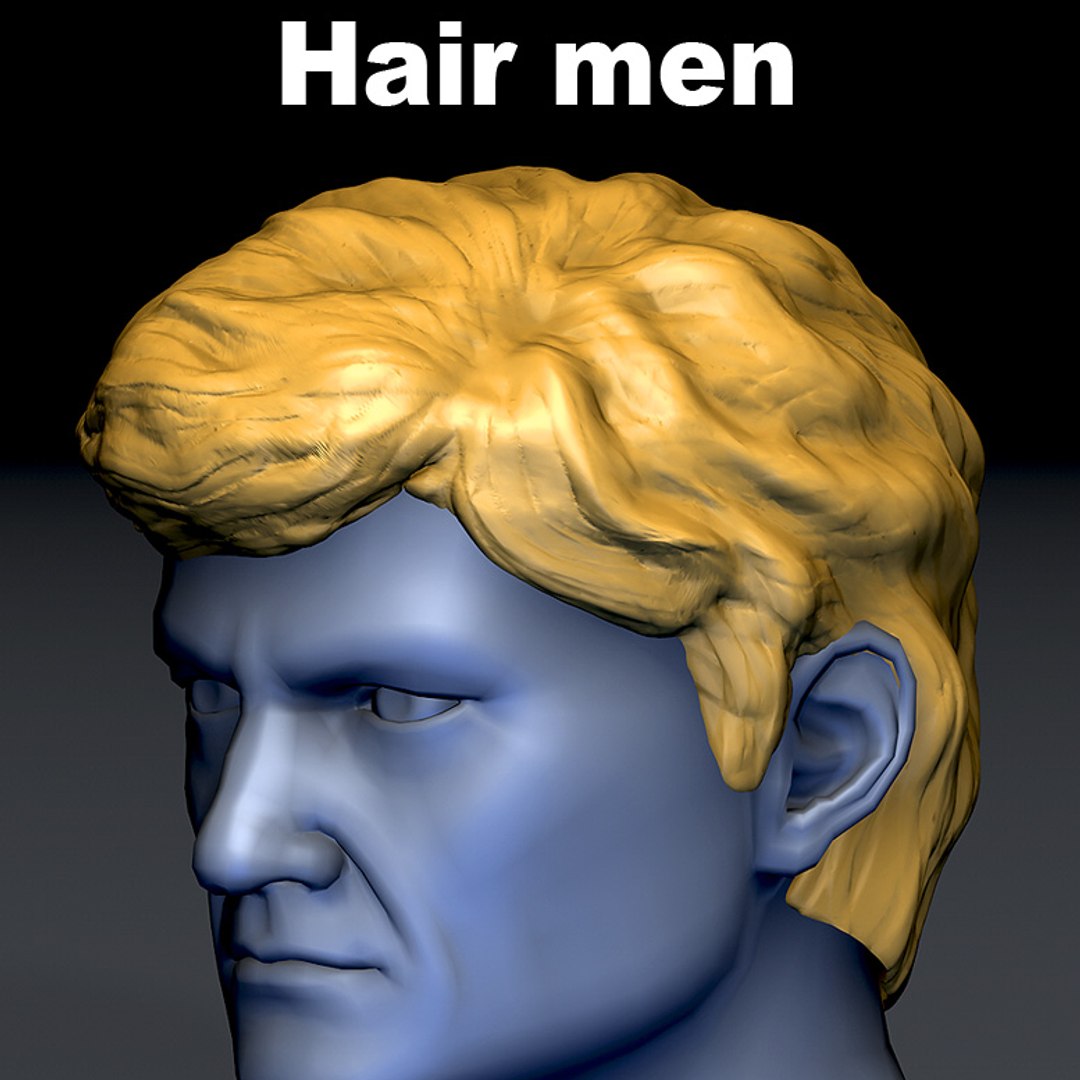 3D Hair Head Mesh - TurboSquid 1149970