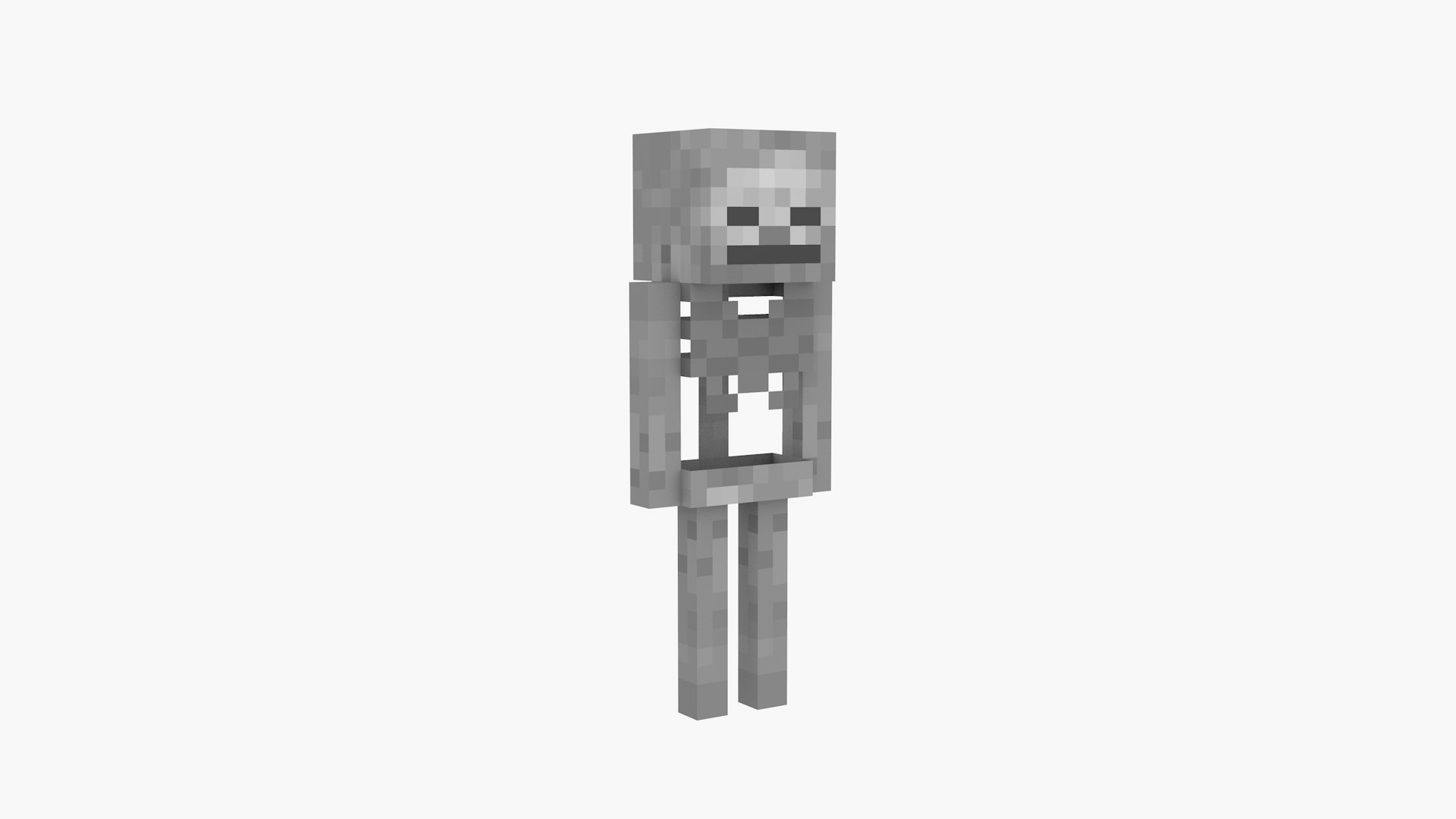 3D Skeleton Minecraft - TurboSquid 2348165