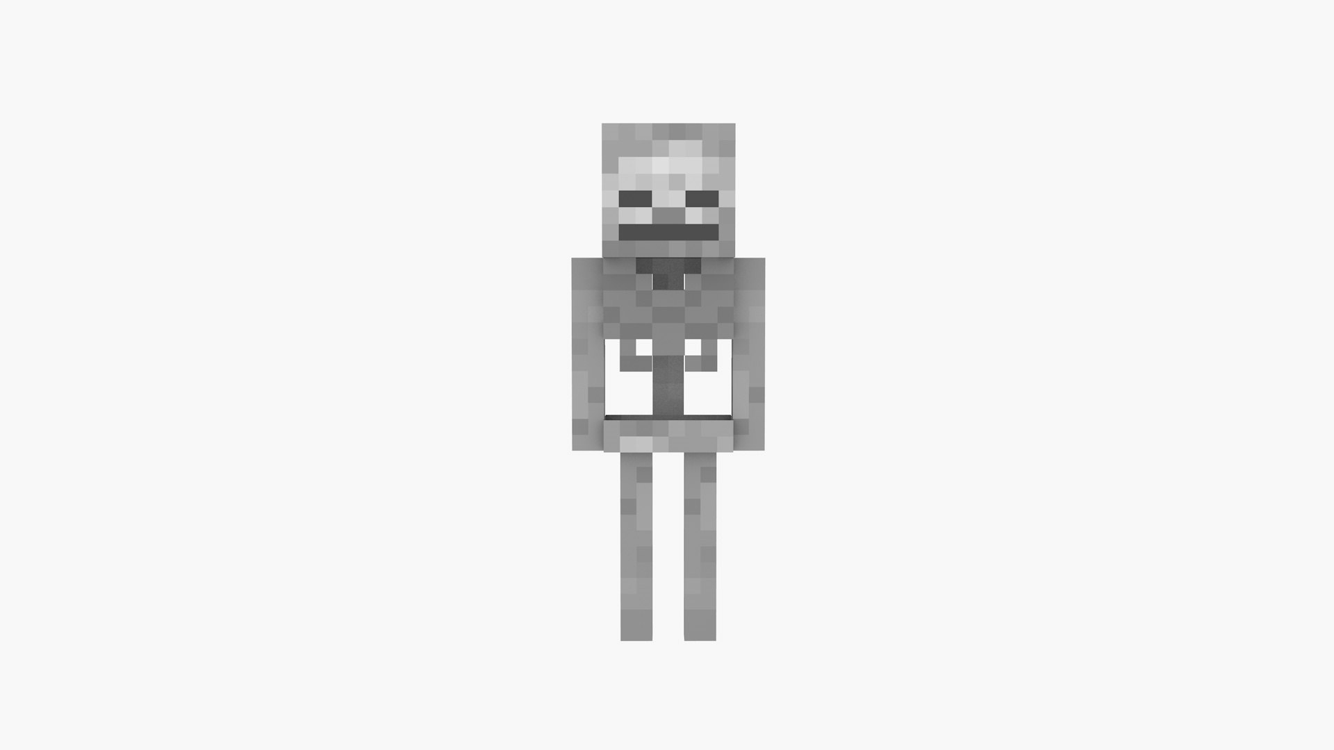 3D Skeleton Minecraft - TurboSquid 2348165