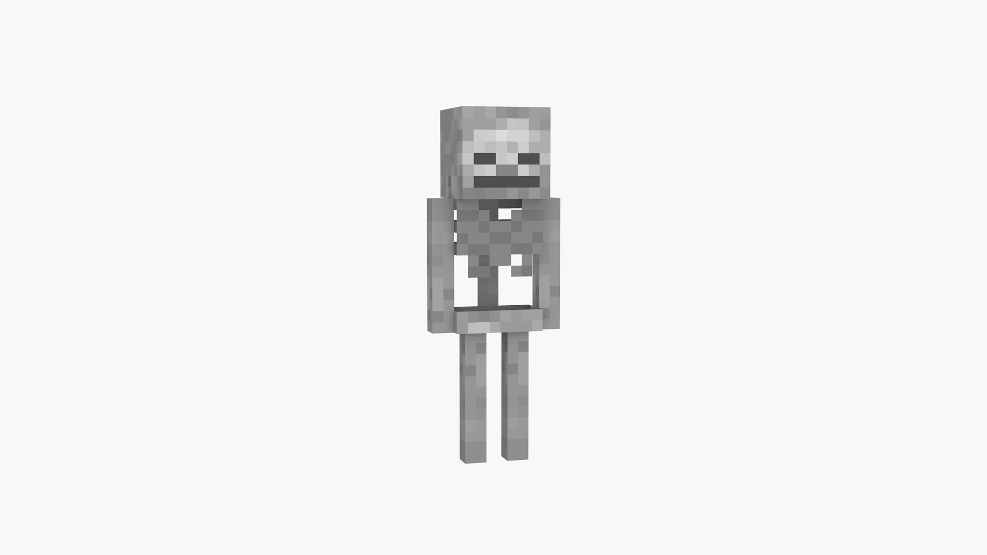 3D Skeleton Minecraft - TurboSquid 2348165