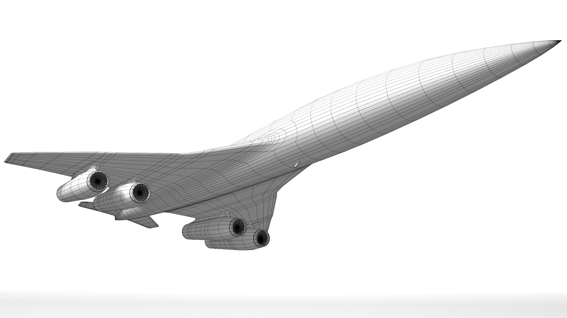 Boom Overture Supersonic Airliner 3D Model - TurboSquid 2157846