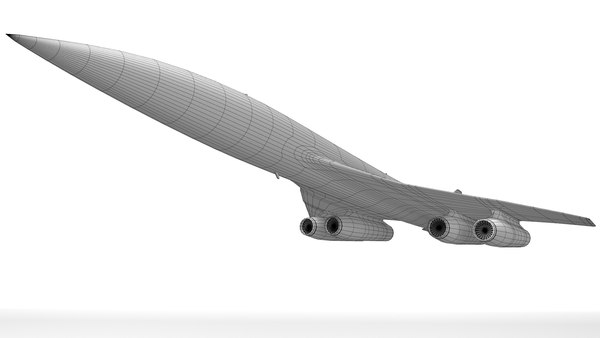 modelo 3d Avión supersónico Boom Overture - TurboSquid 2157846