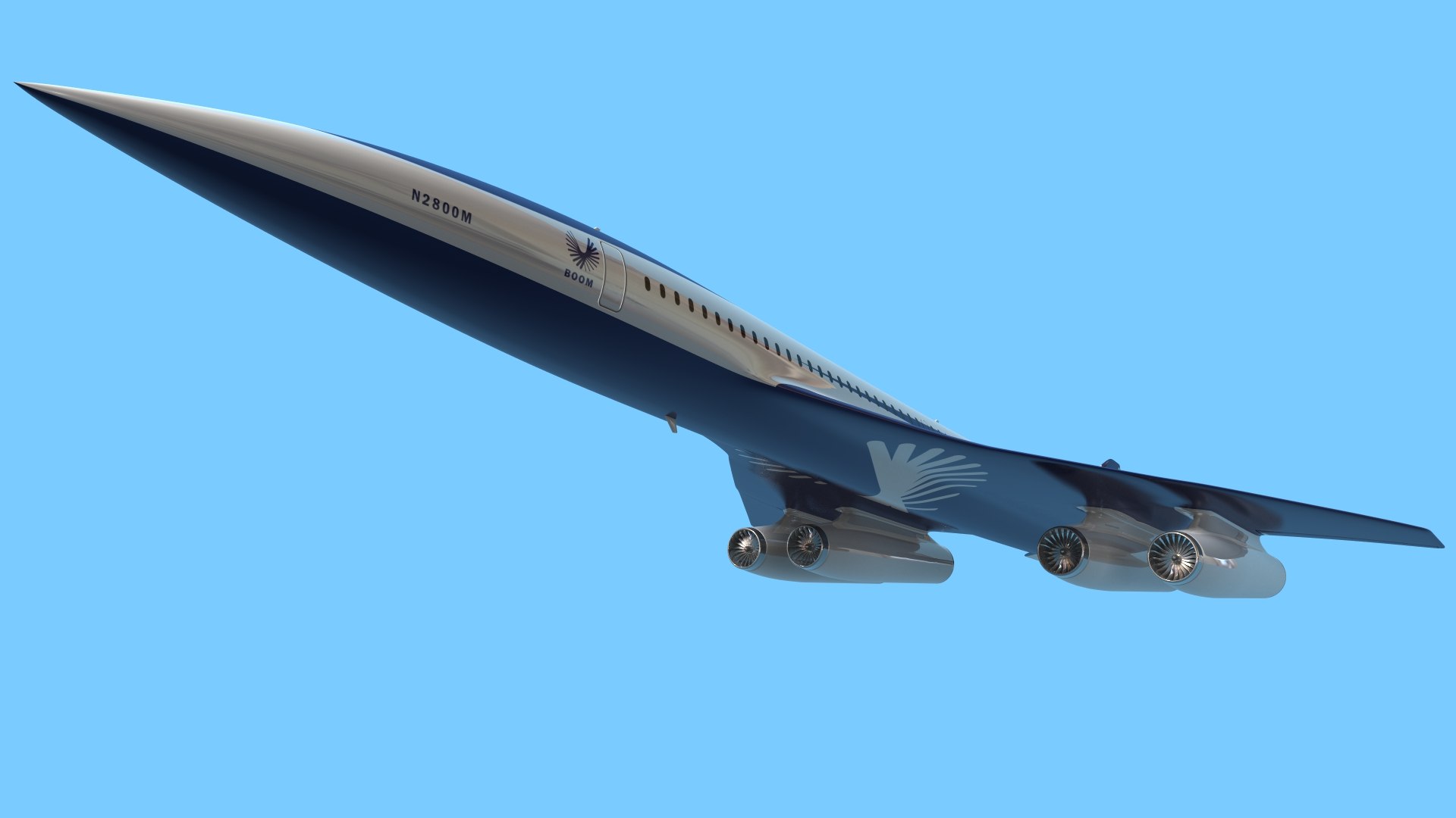 Boom Overture Supersonic Airliner 3D Model - TurboSquid 2157846