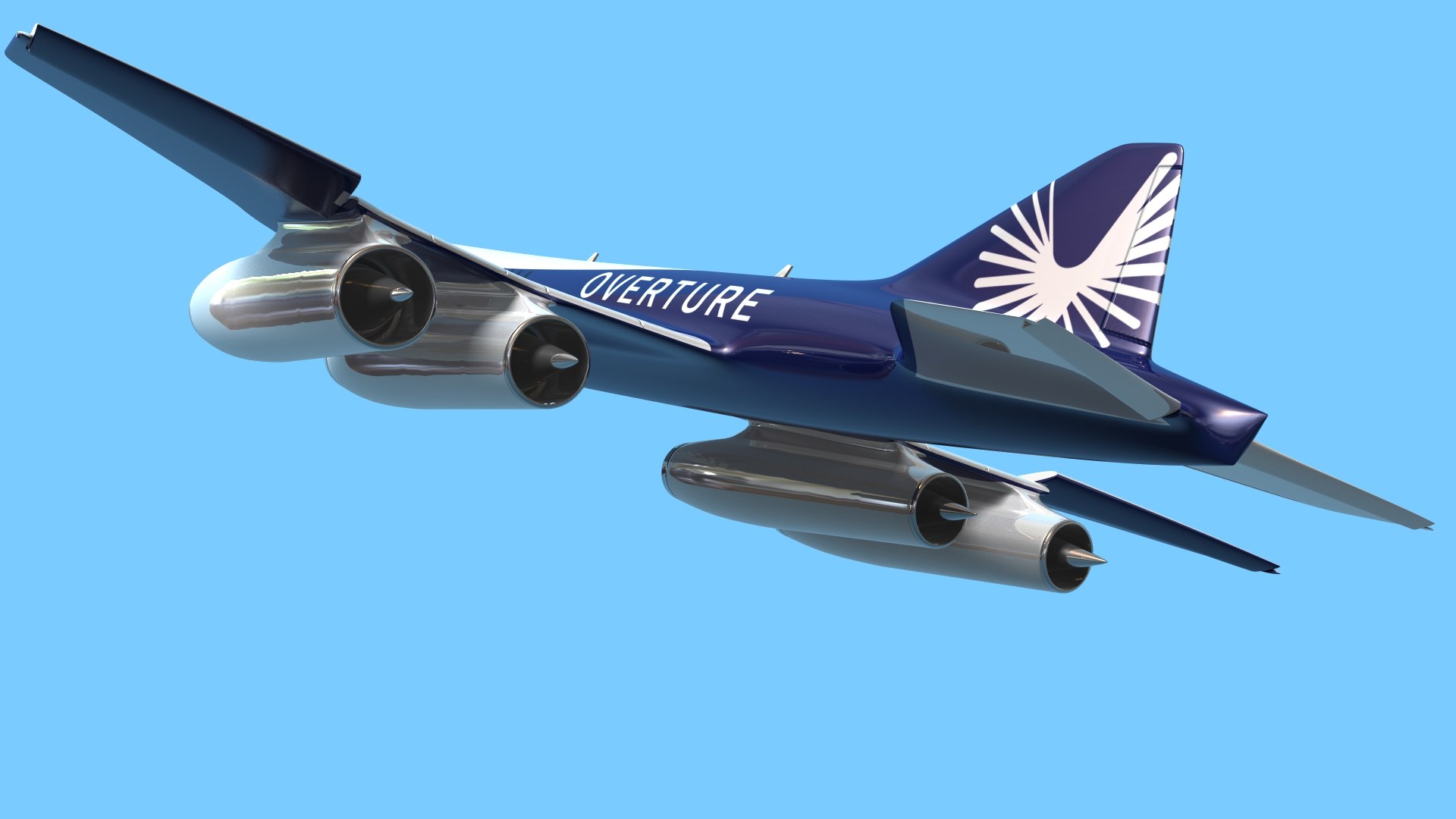 Boom Overture Supersonic Airliner 3D Model - TurboSquid 2157846