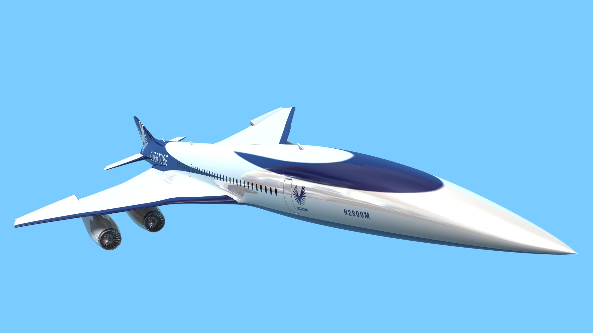 Boom Overture Supersonic Airliner 3D Model - TurboSquid 2157846