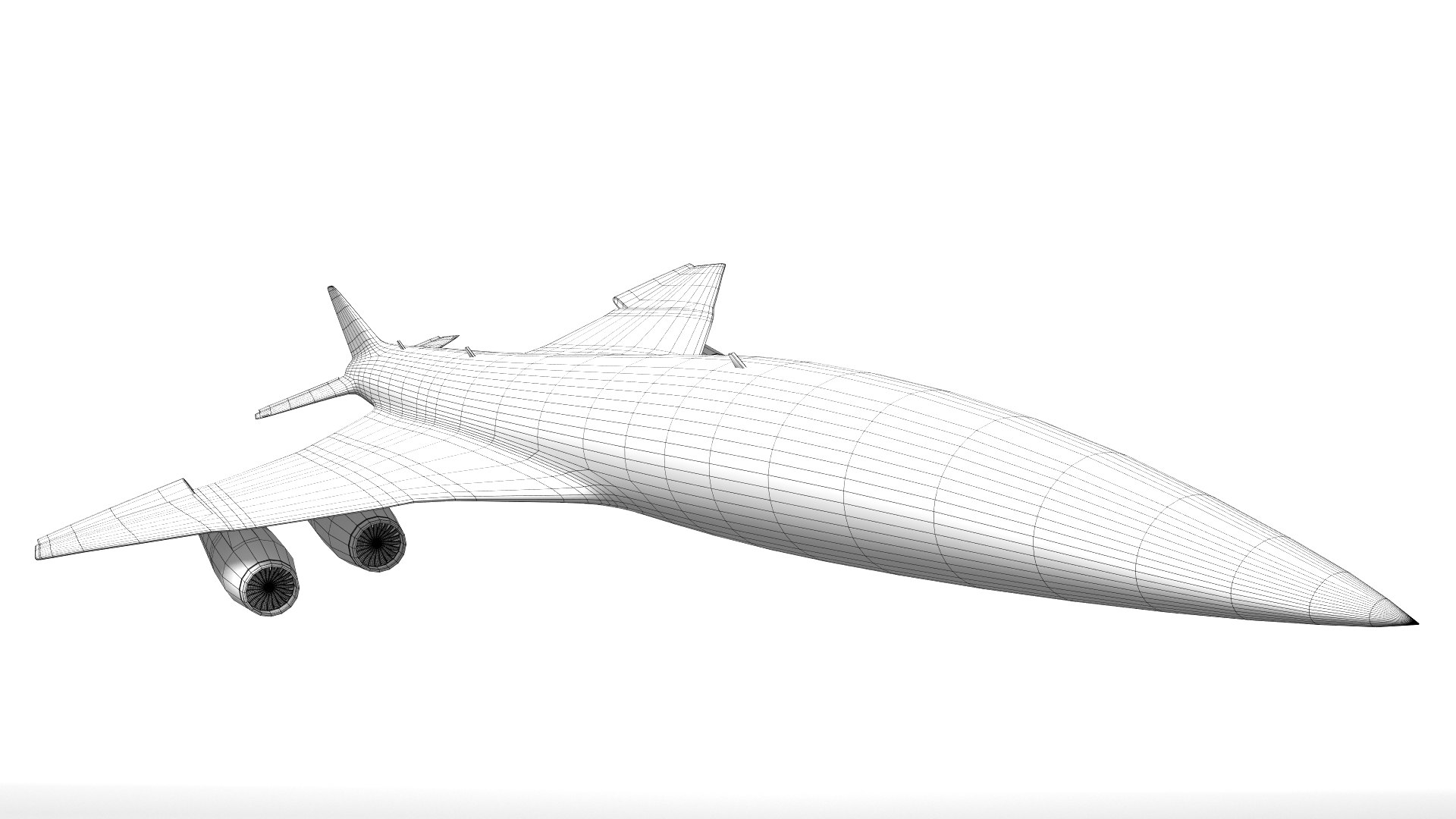 Boom Overture Supersonic Airliner 3D Model - TurboSquid 2157846
