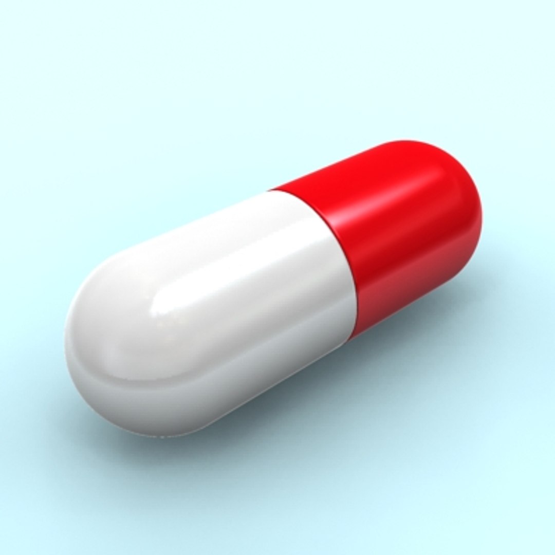 pill capsule 3d model