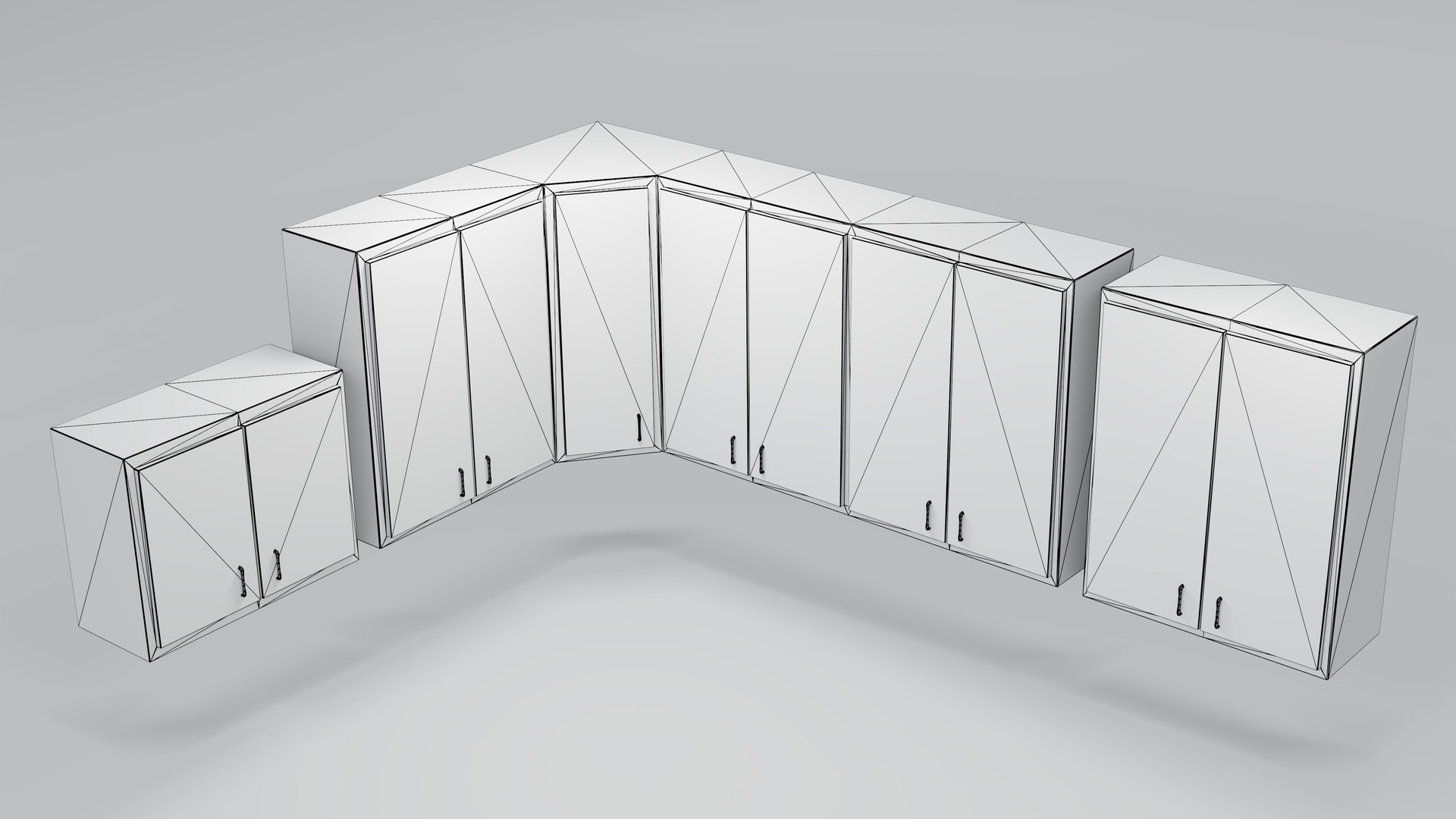 3D kitchen cupboard model - TurboSquid 1627536