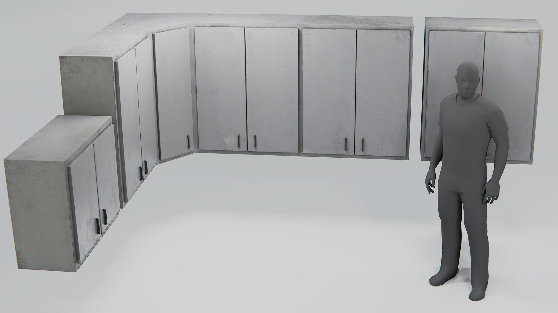 3D kitchen cupboard model - TurboSquid 1627536