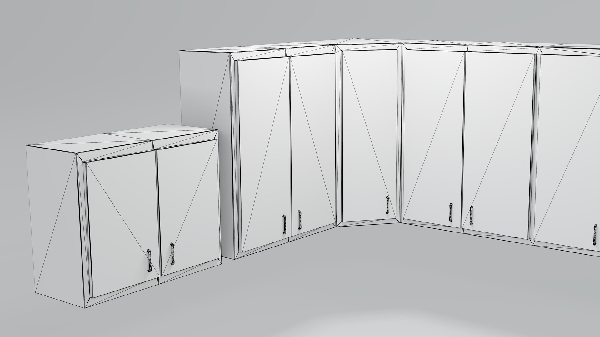 3D kitchen cupboard model - TurboSquid 1627536