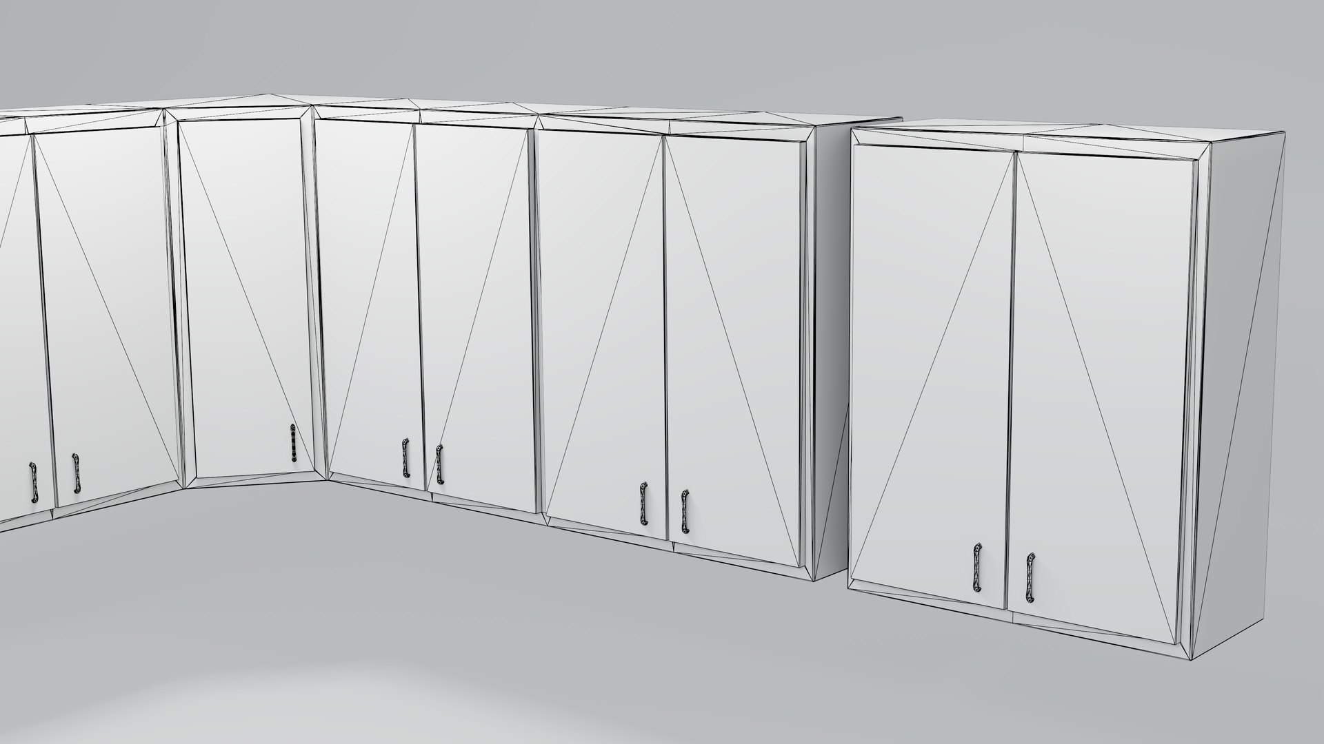 3D kitchen cupboard model - TurboSquid 1627536