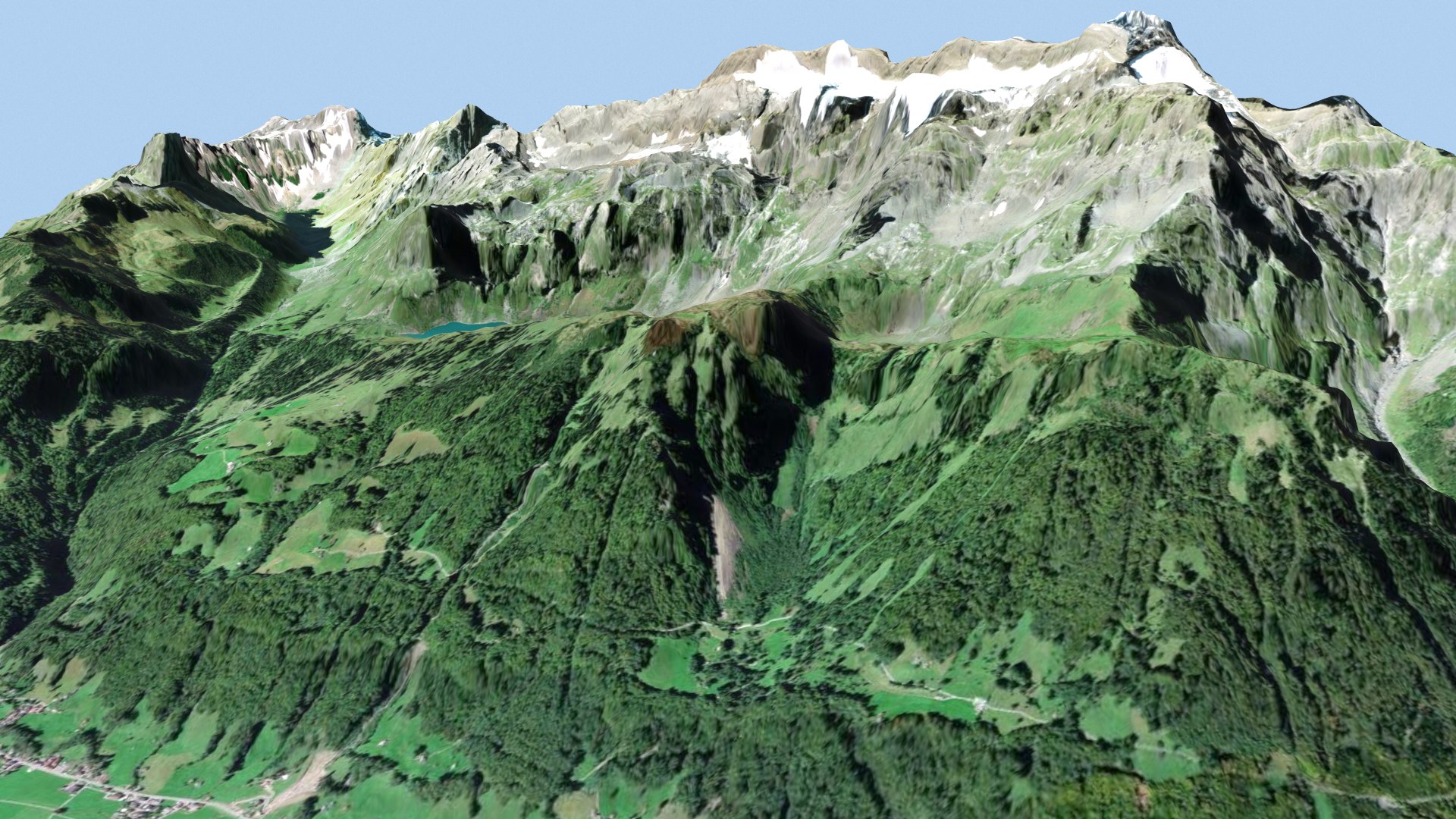 3D Mountain Landscape Alps Switzerland Model - TurboSquid 1737667