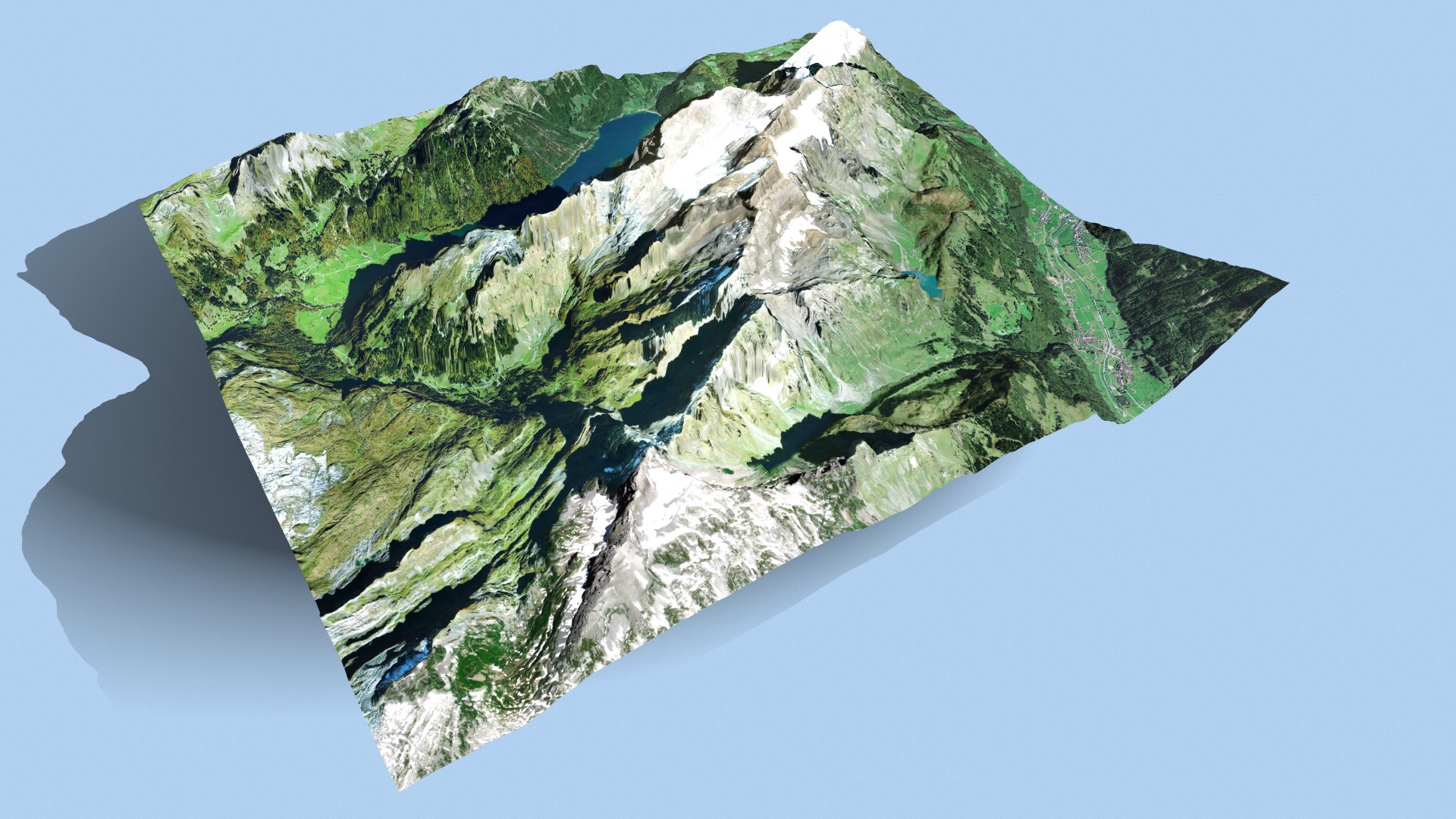 3D Mountain Landscape Alps Switzerland Model - TurboSquid 1737667