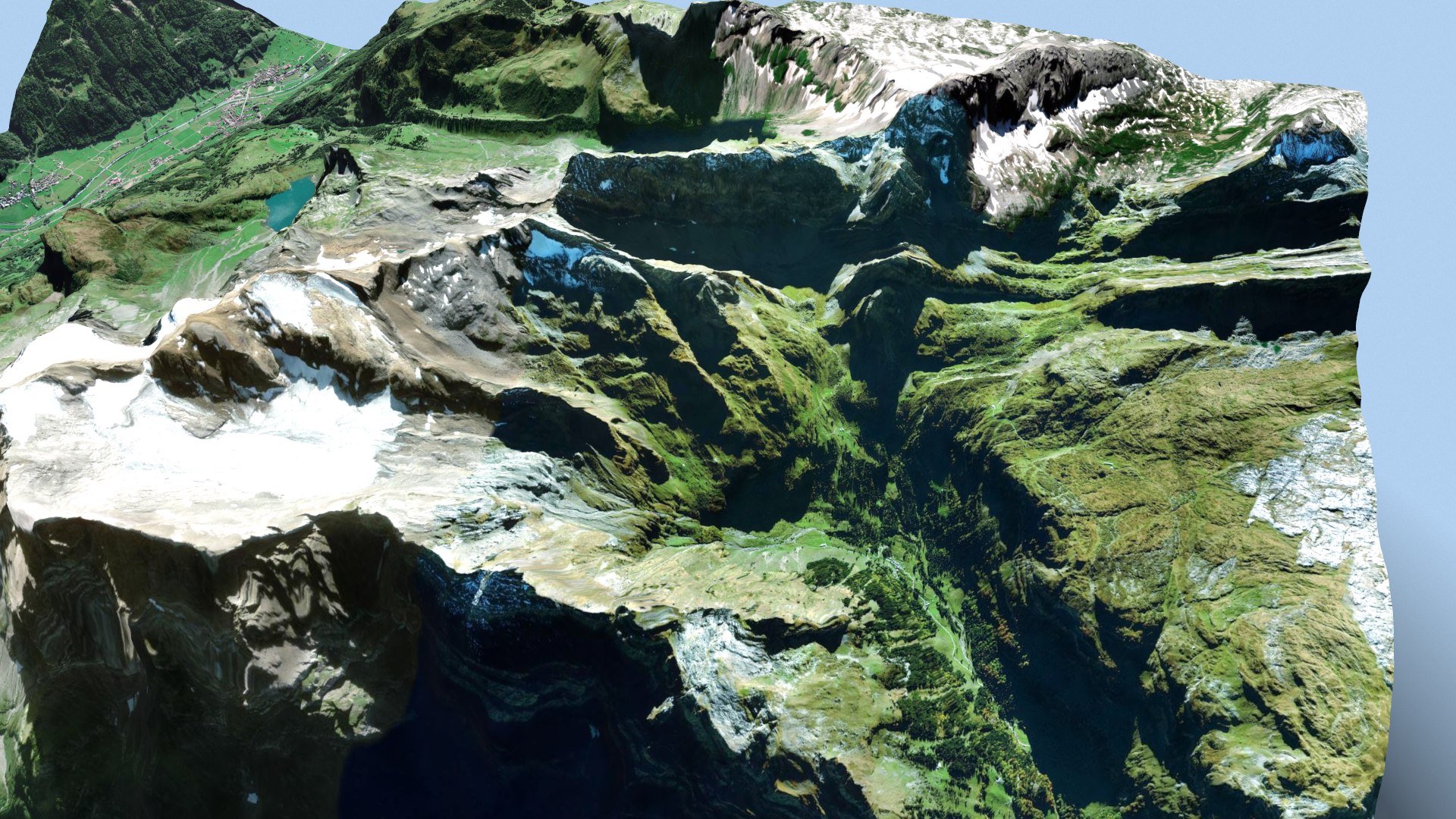 3D Mountain Landscape Alps Switzerland Model - TurboSquid 1737667
