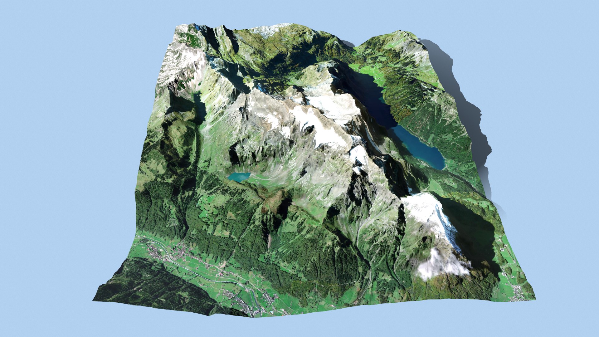 3D Mountain Landscape Alps Switzerland Model - TurboSquid 1737667