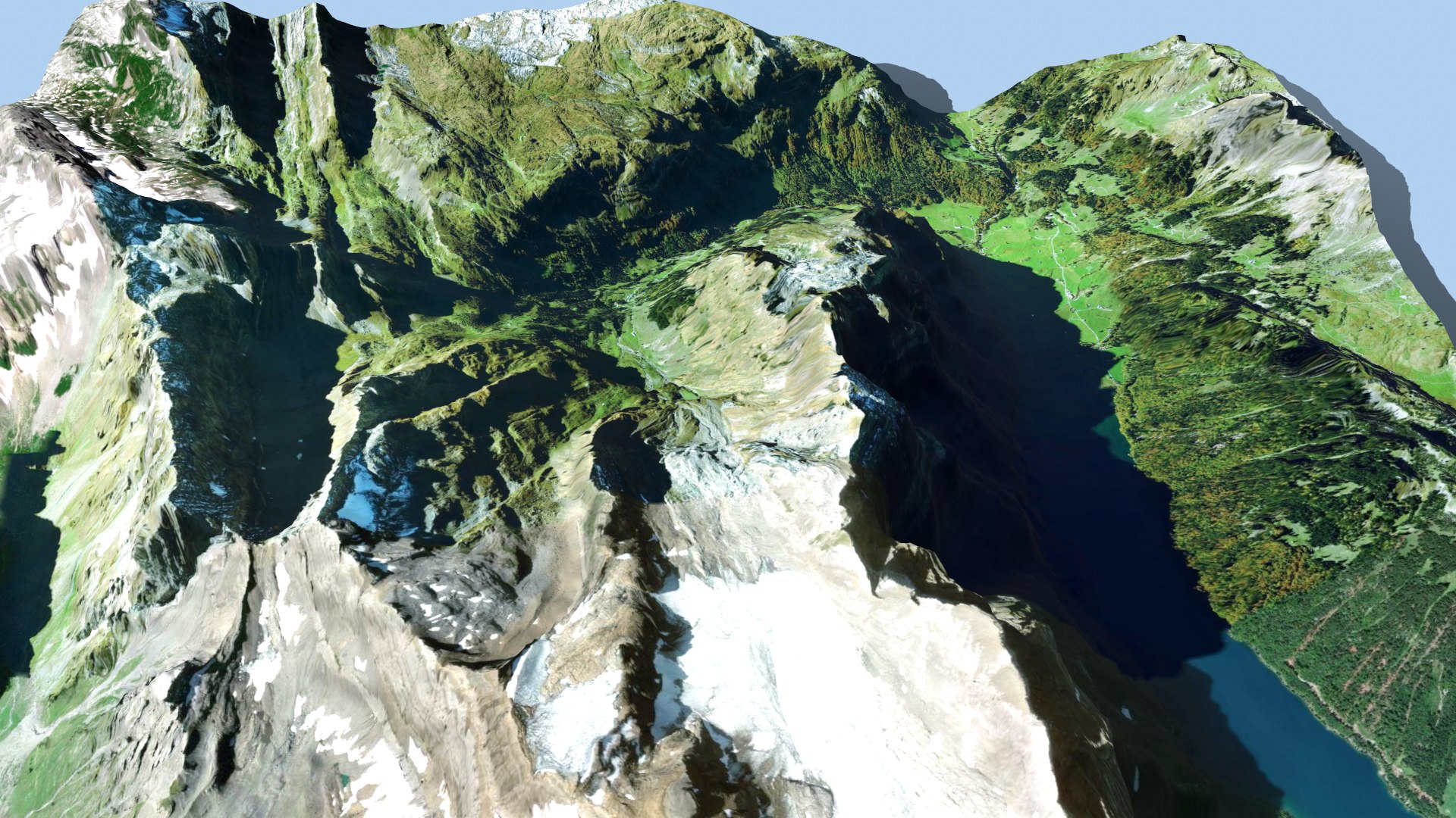 3D Mountain Landscape Alps Switzerland Model - TurboSquid 1737667